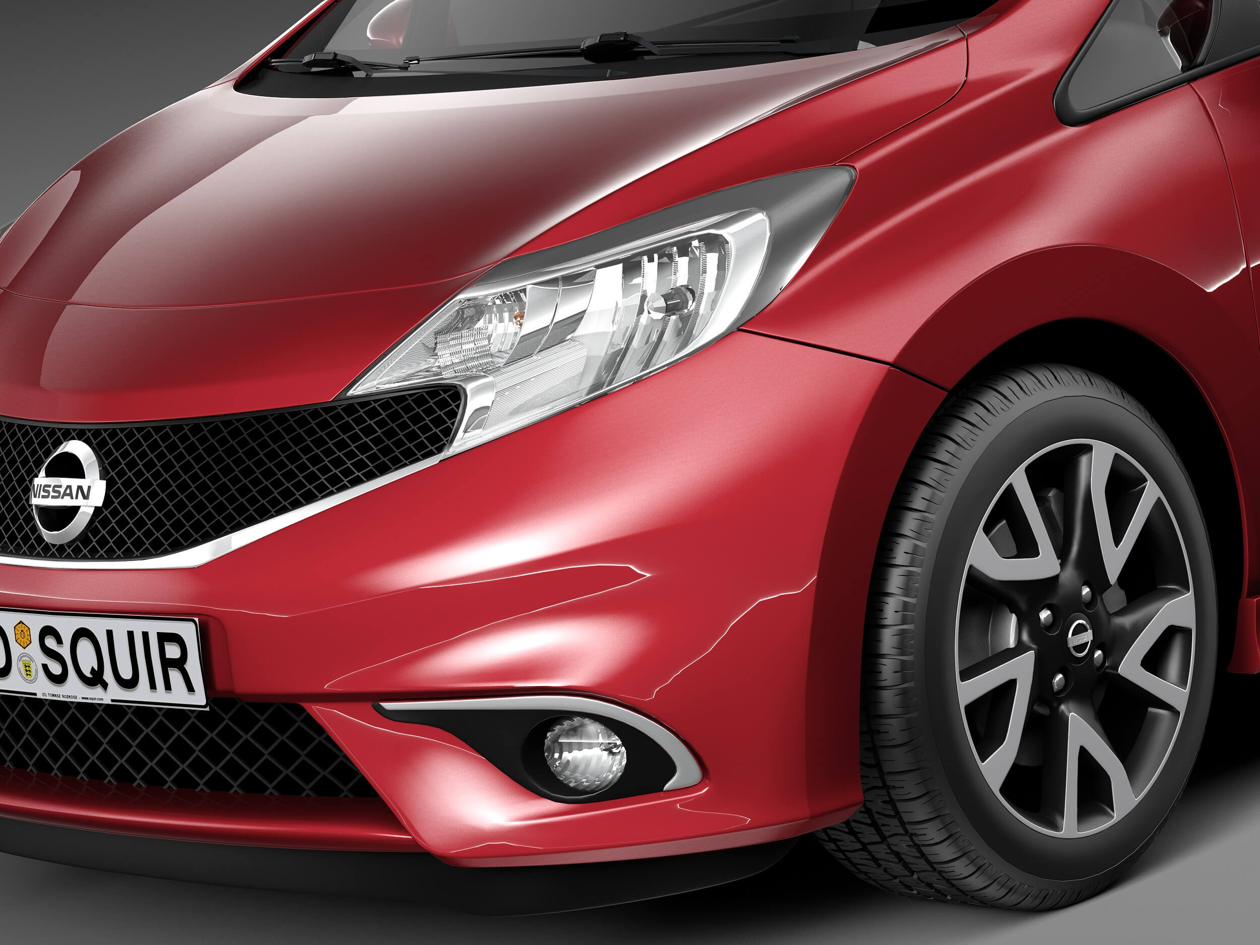 Nissan Note 2014 Euro - 3D Model by SQUIR