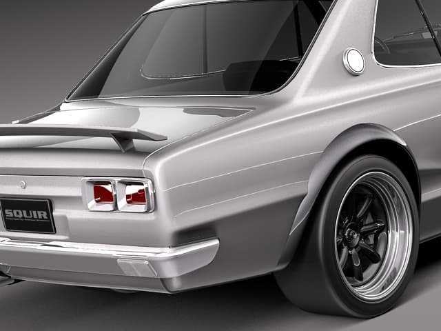 Nissan Skyline 1968-1972 3D Model by SQUIR
