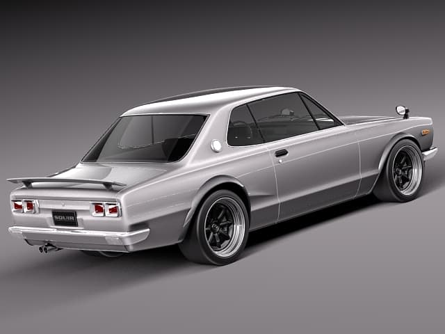 Nissan Skyline 1968-1972 3D Model by SQUIR