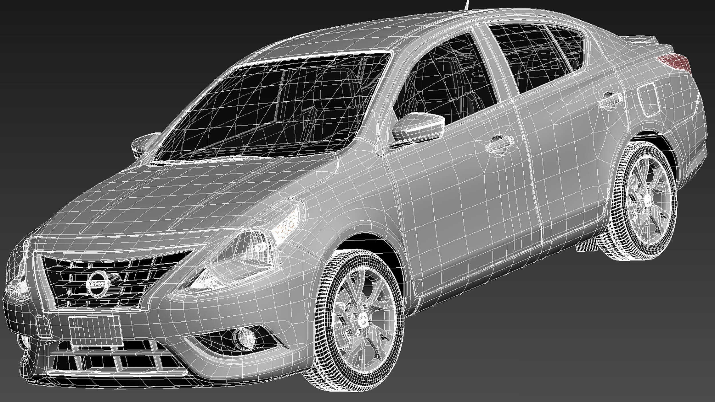 Nissan Versa Sedan 2015 - 3D Model by SQUIR