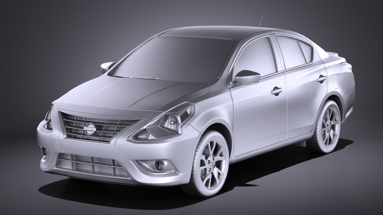 Nissan Versa Sedan 2017 (V-Ray) 3D Model by SQUIR