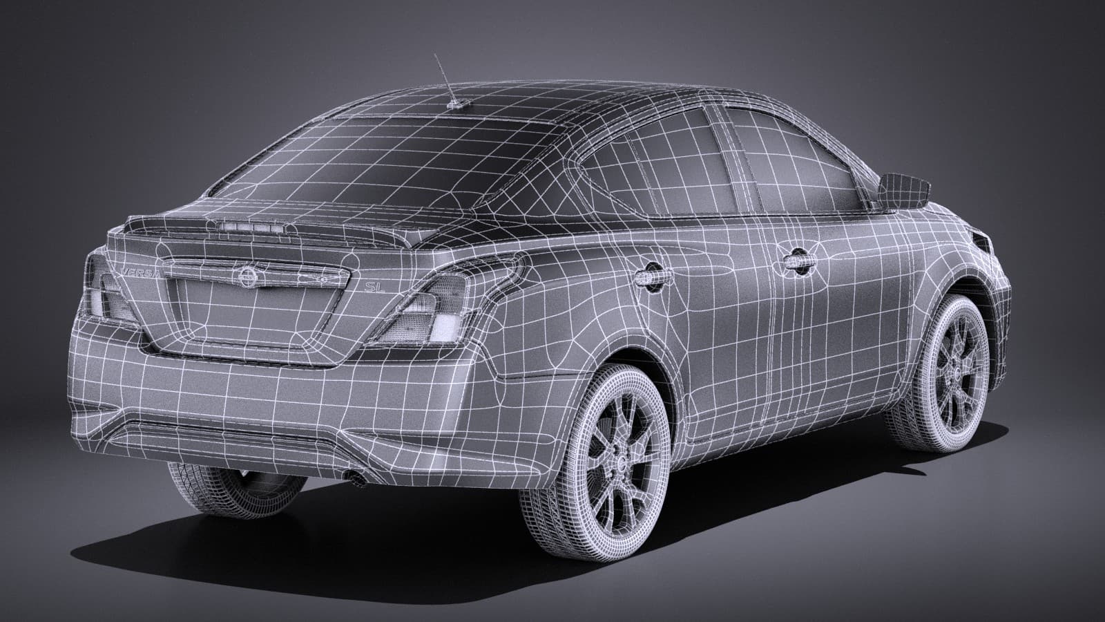 Nissan Versa Sedan 2017 (V-Ray) 3D Model by SQUIR