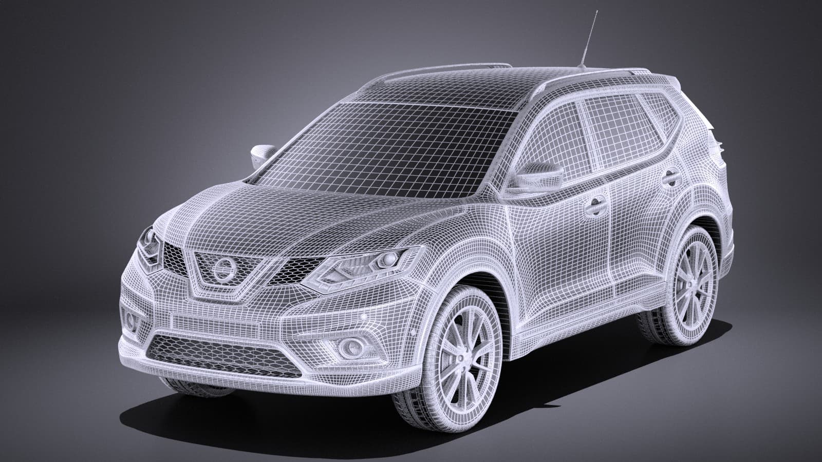 Nissan X-Trail 2016 (V-Ray) 3D Model by SQUIR