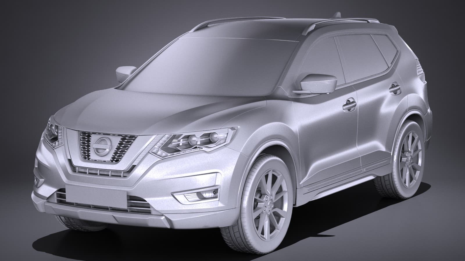 Nissan X-Trail 2017 3D Model by SQUIR
