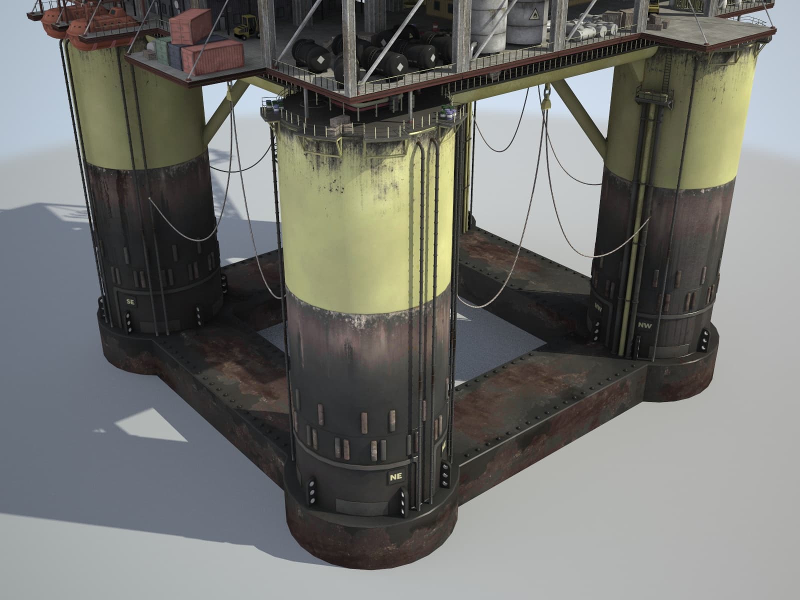 Oil Rig - 3D Model by SQUIR