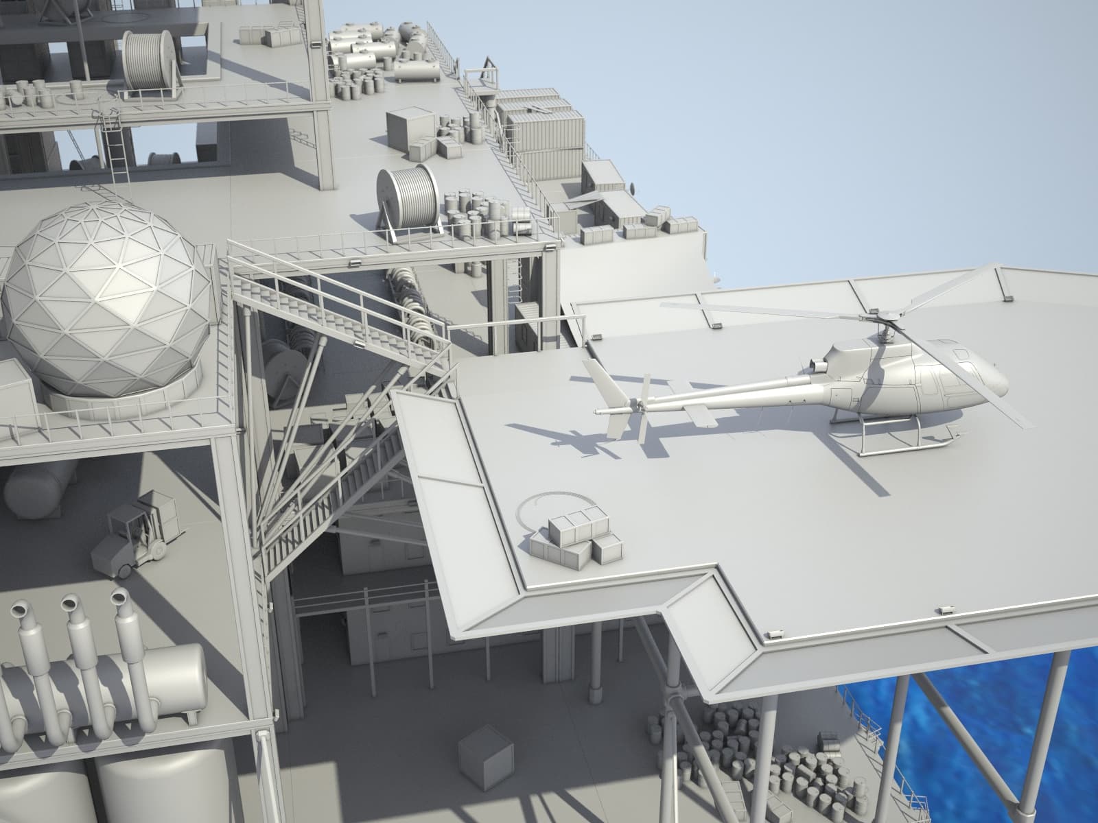 Oil Rig - 3D Model by SQUIR