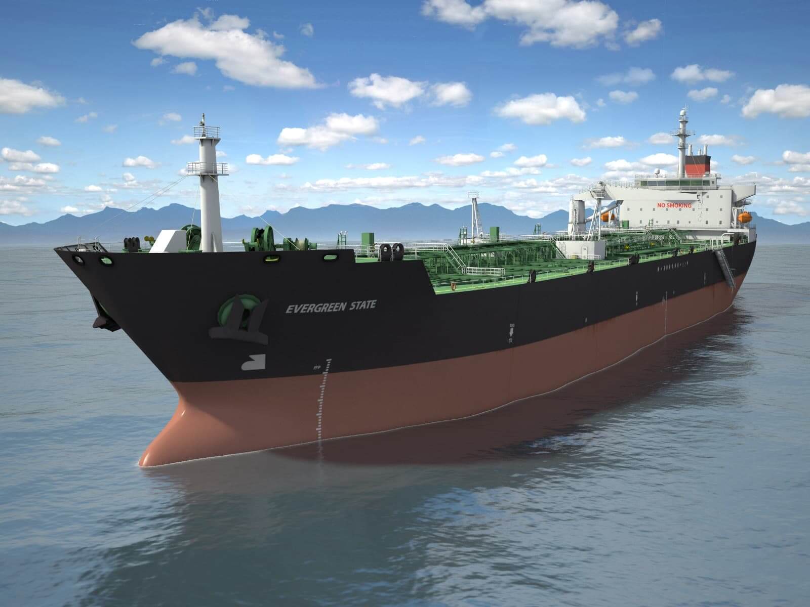 Oil Tanker Ship Evergreen - 3D Model by SQUIR