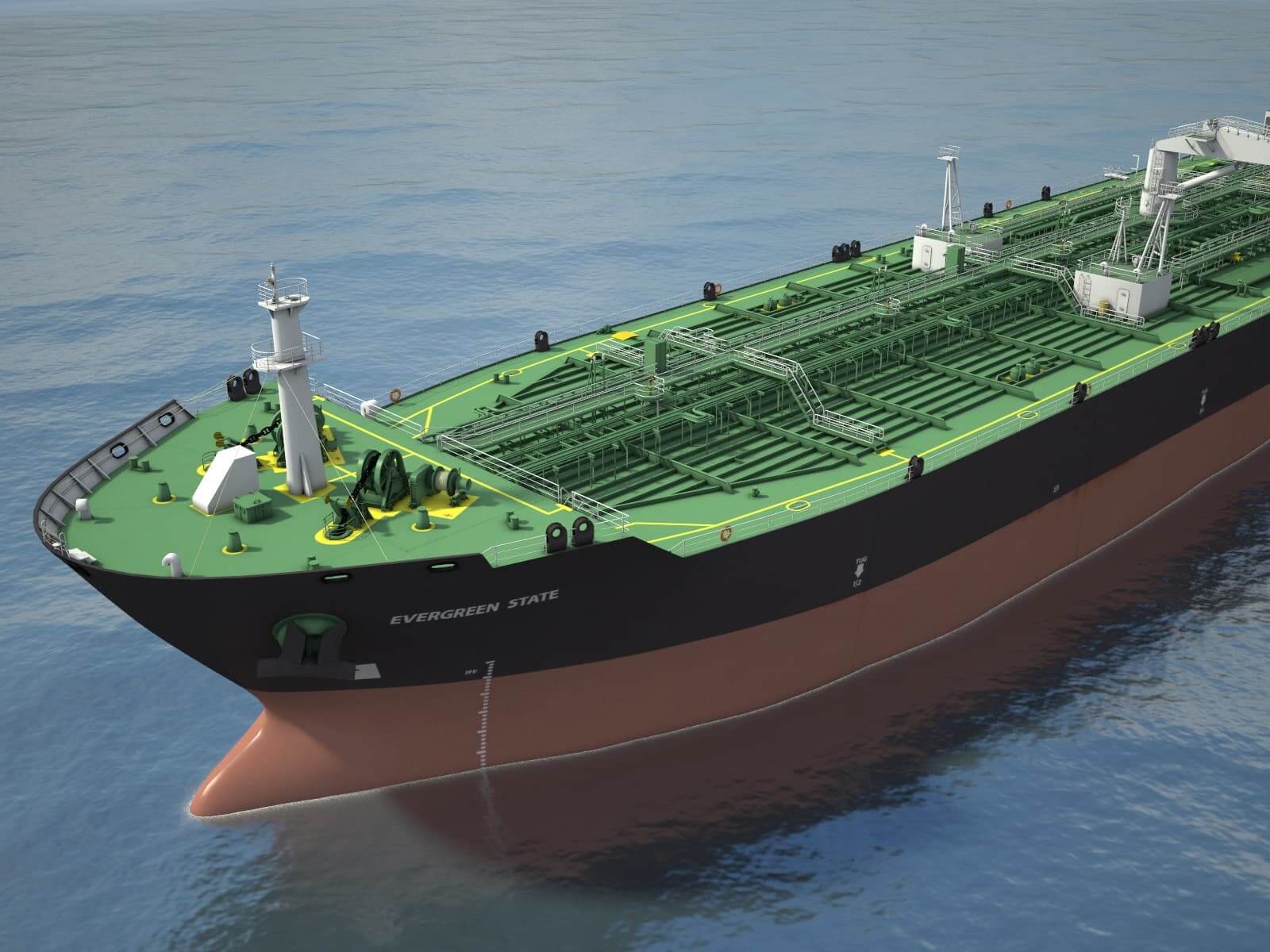 Oil Tanker Ship Evergreen - 3D Model by SQUIR