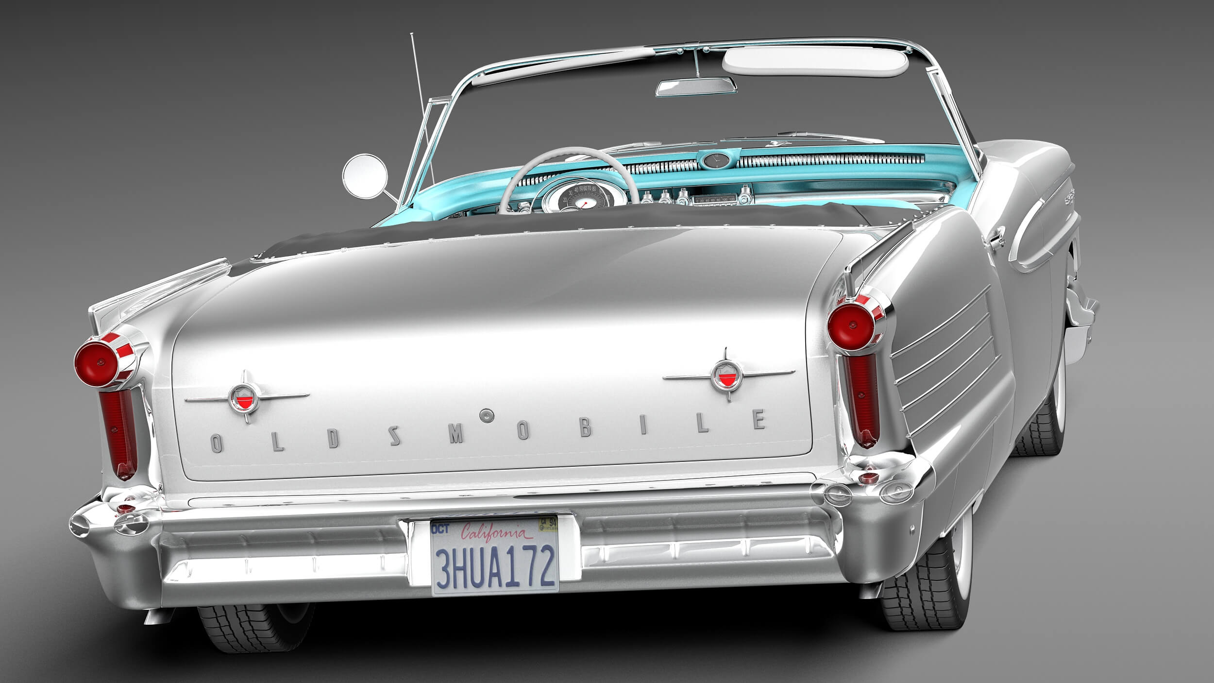 Oldsmobile 88 1958 Convertible - 3D Model by SQUIR