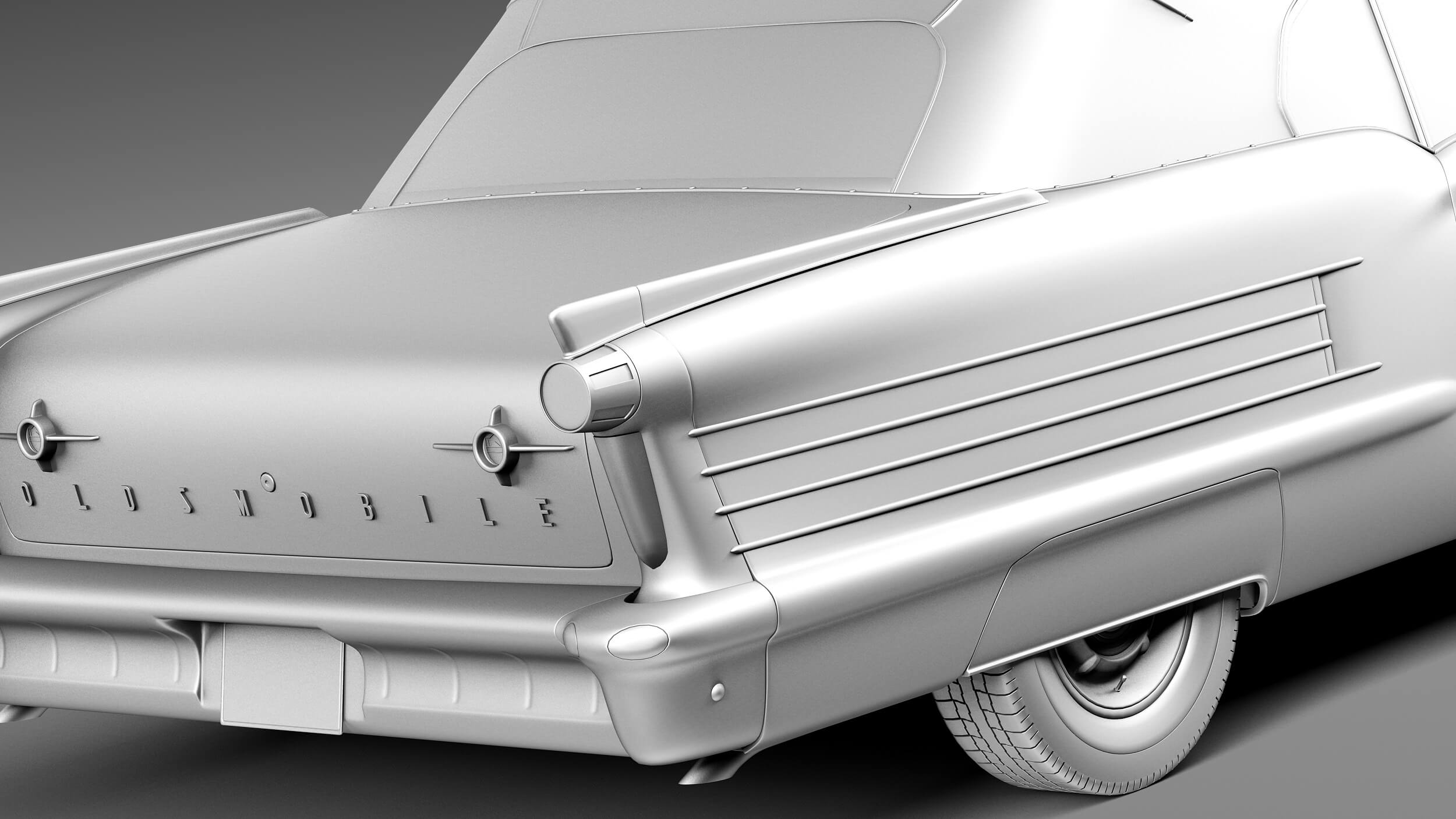 Oldsmobile 88 1958 Convertible - 3D Model by SQUIR