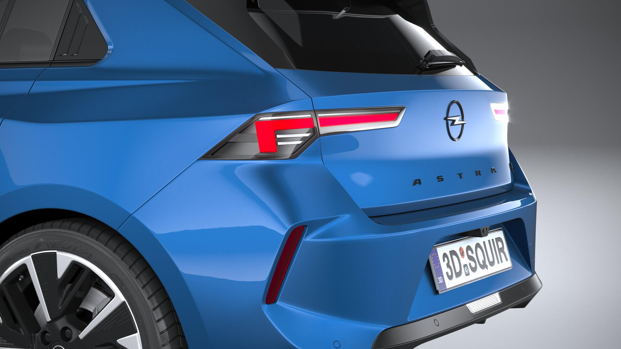Opel Astra Electric 2023 - 3D Model by SQUIR