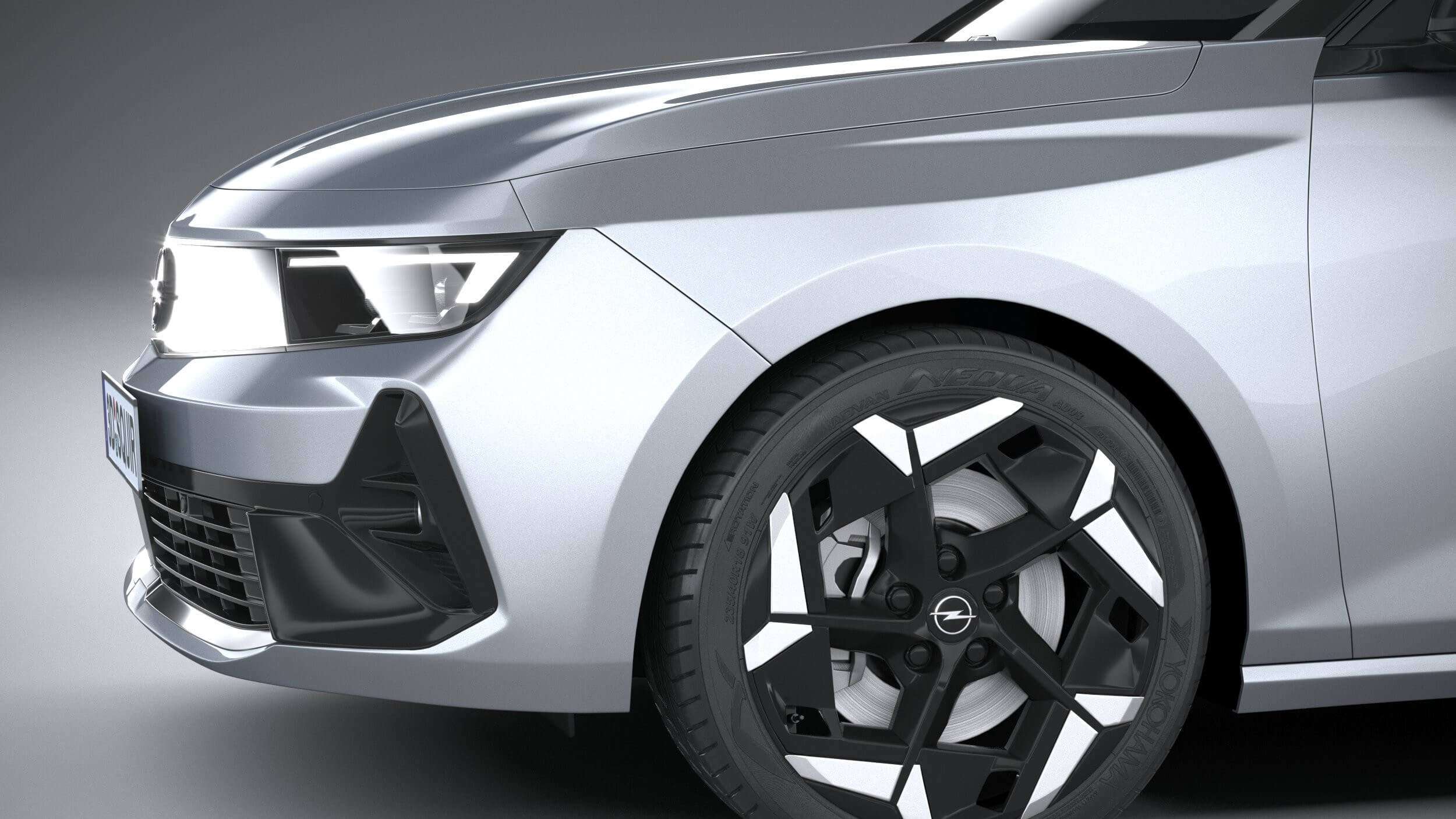 Opel Astra GSE 2023 - 3D Model by SQUIR