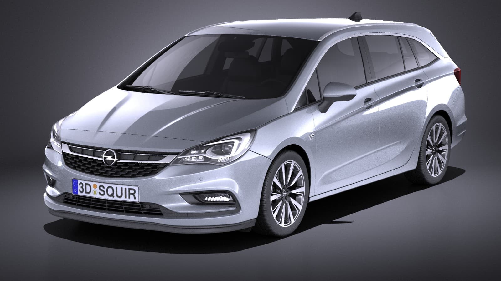 Opel Astra Sports Tourer 2017 (V-Ray) 3D Model by SQUIR