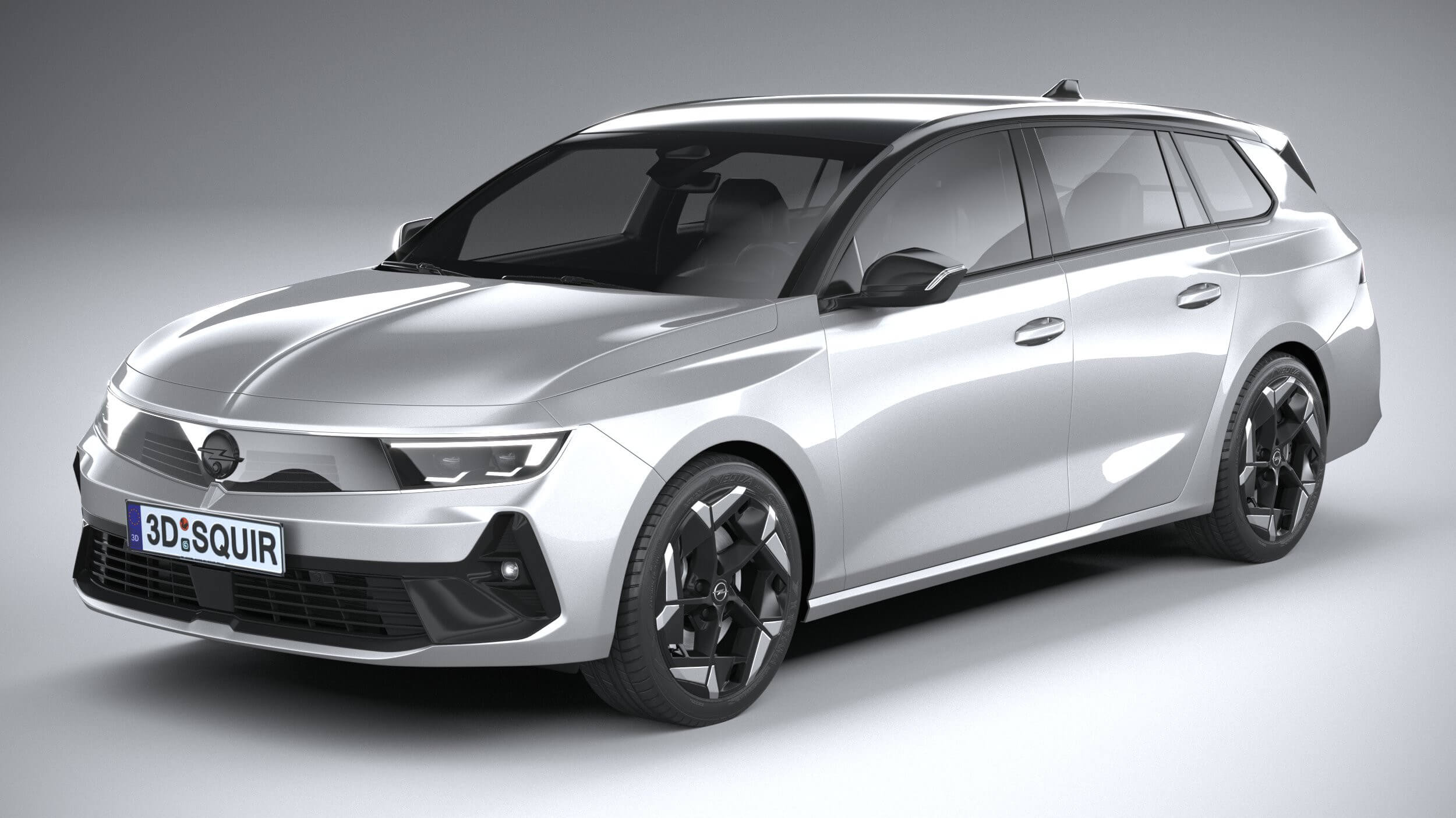 Opel Astra Sports Tourer GSE 2023 - 3D Model by SQUIR