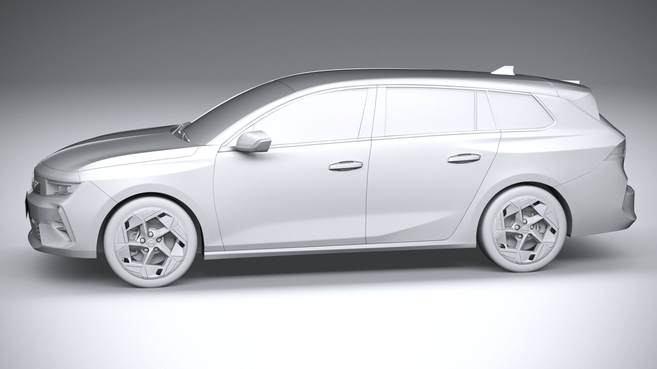 Opel Astra Sports Tourer GSE 2023 - 3D Model by SQUIR