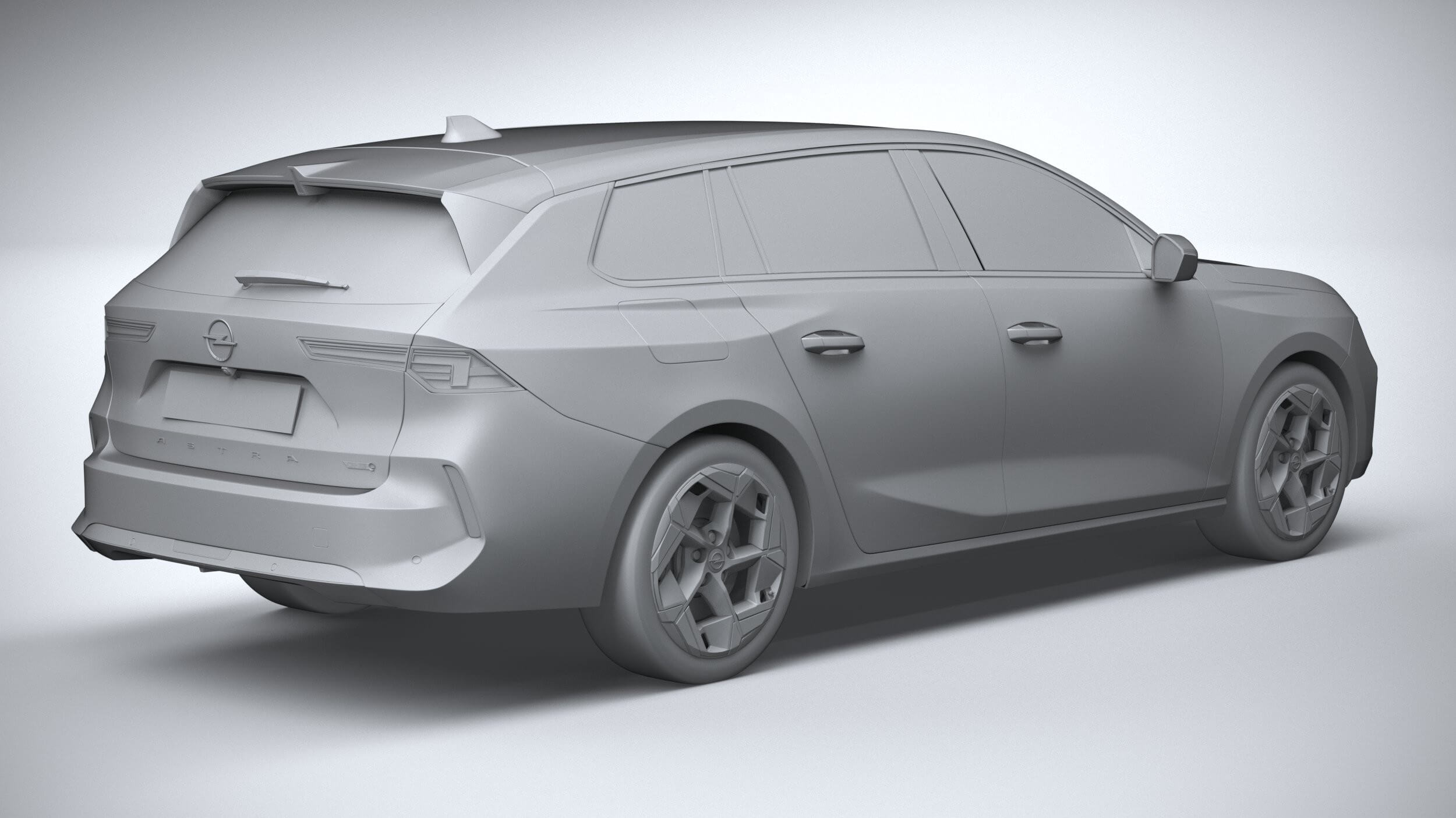 Opel Astra Sports Tourer GSE 2023 - 3D Model by SQUIR