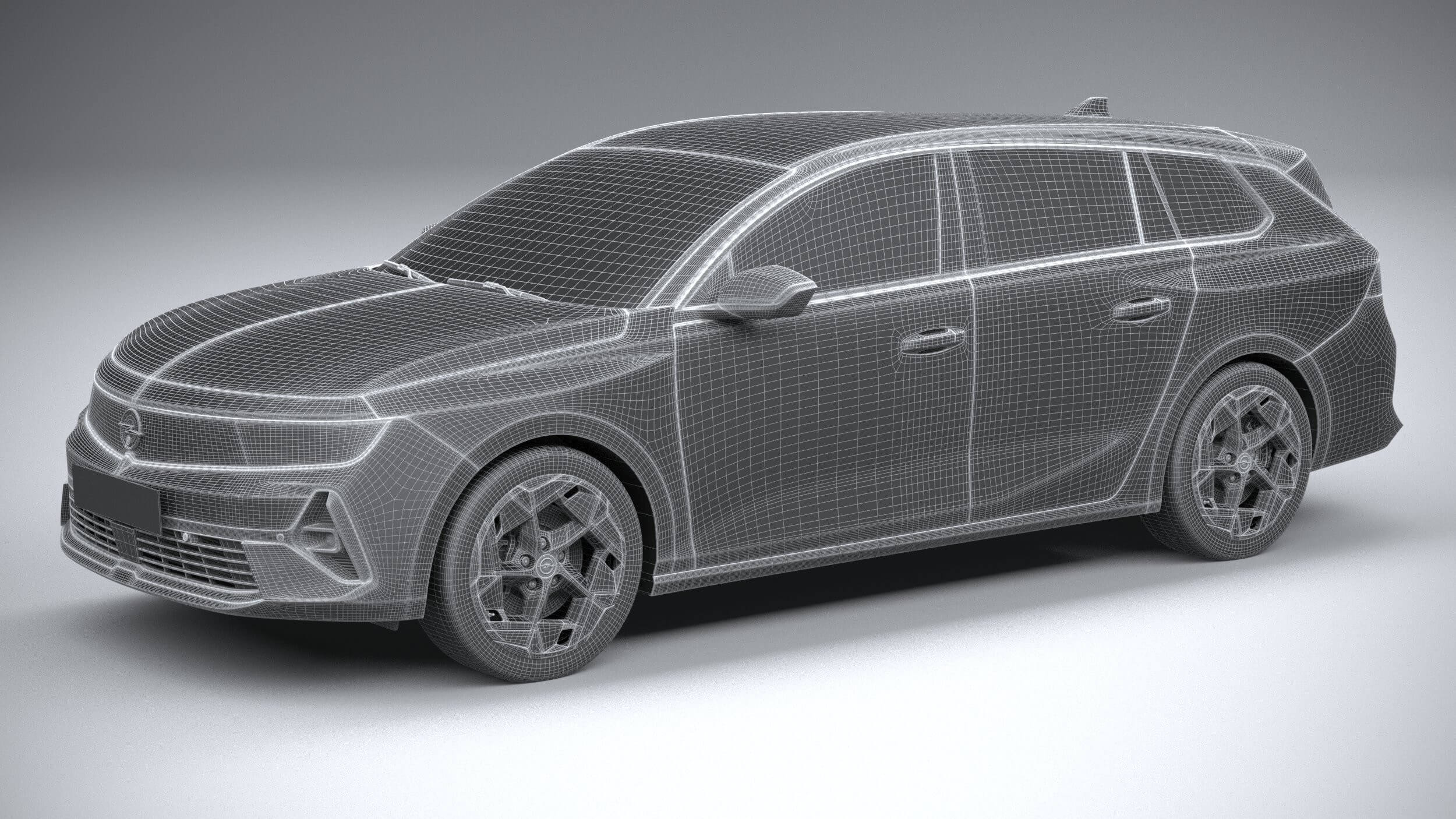 Opel Astra Sports Tourer GSE 2023 - 3D Model by SQUIR
