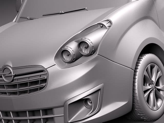 Opel Combo 2012 - 3D Model by SQUIR