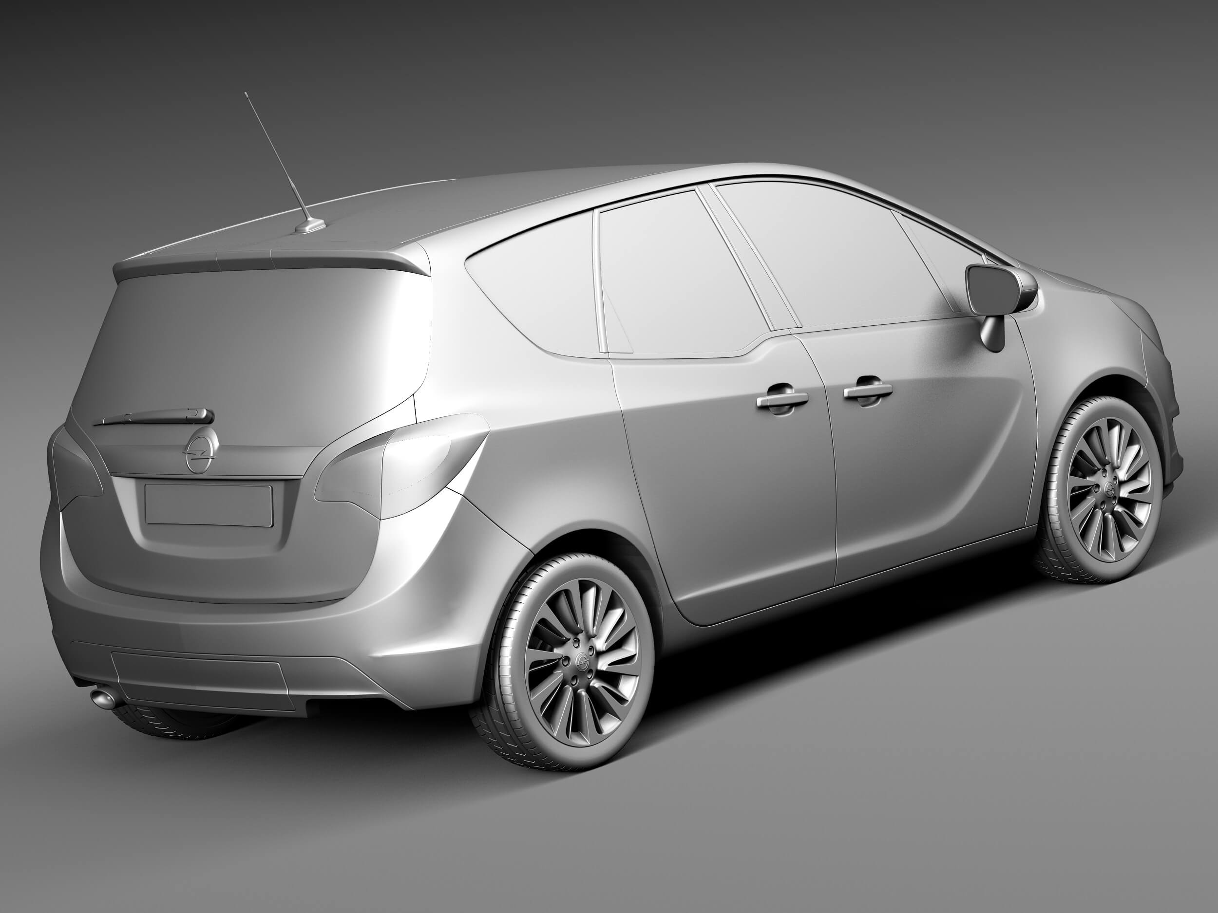 Opel Meriva 2014 - 3D Model by SQUIR