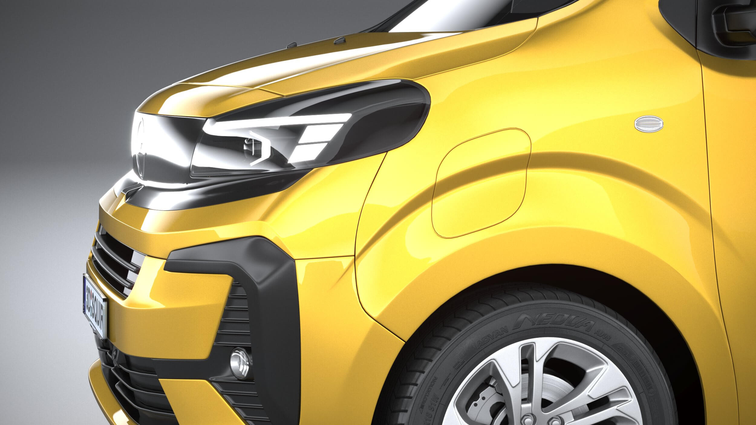 Opel Vivaro L2 Passenger 2024 - 3D Model by SQUIR