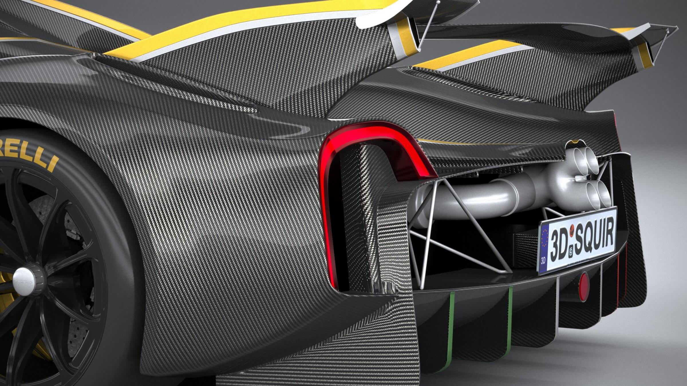 Pagani Huayra R 2021 - 3D Model by SQUIR