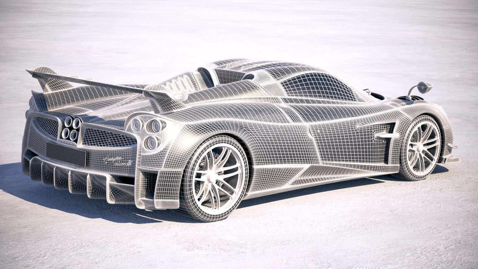 Pagani Huayra Roadster 2020 - 3D Model by SQUIR