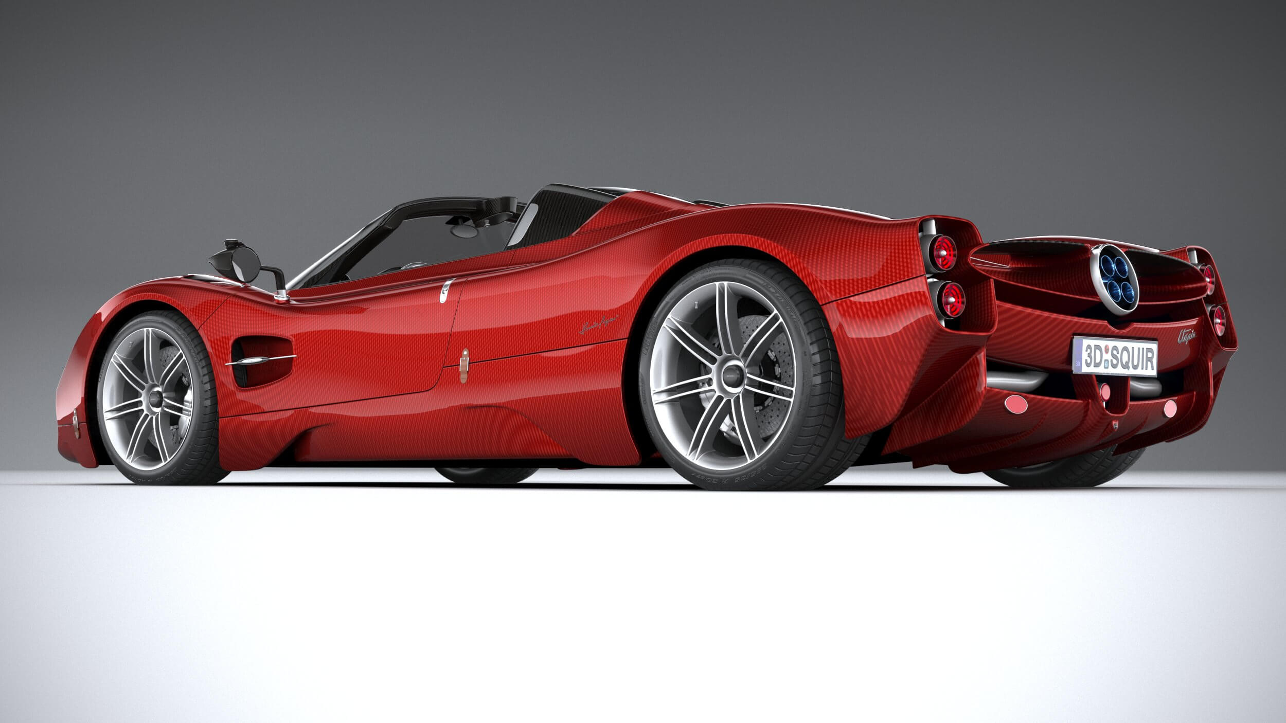 Pagani Utopia Roadster 2025 - 3D Model by SQUIR