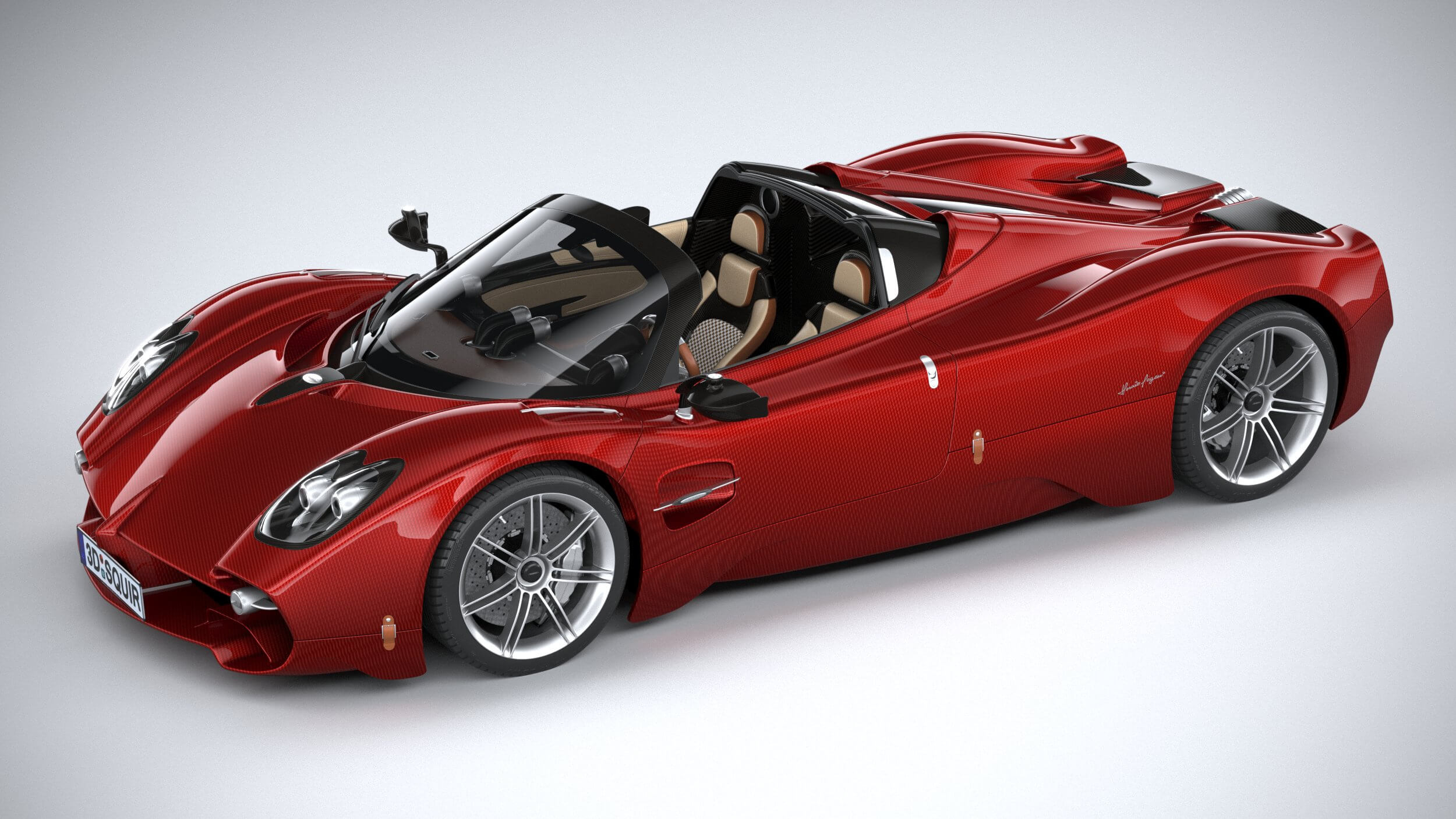 Pagani Utopia Roadster 2025 - 3D Model by SQUIR