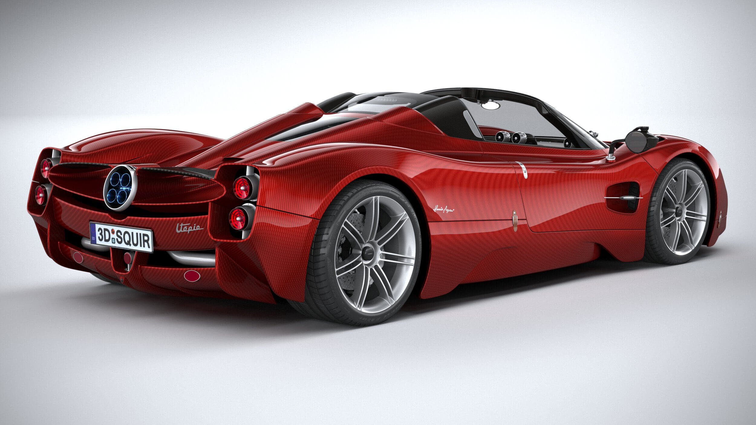 Pagani Utopia Roadster 2025 - 3D Model by SQUIR