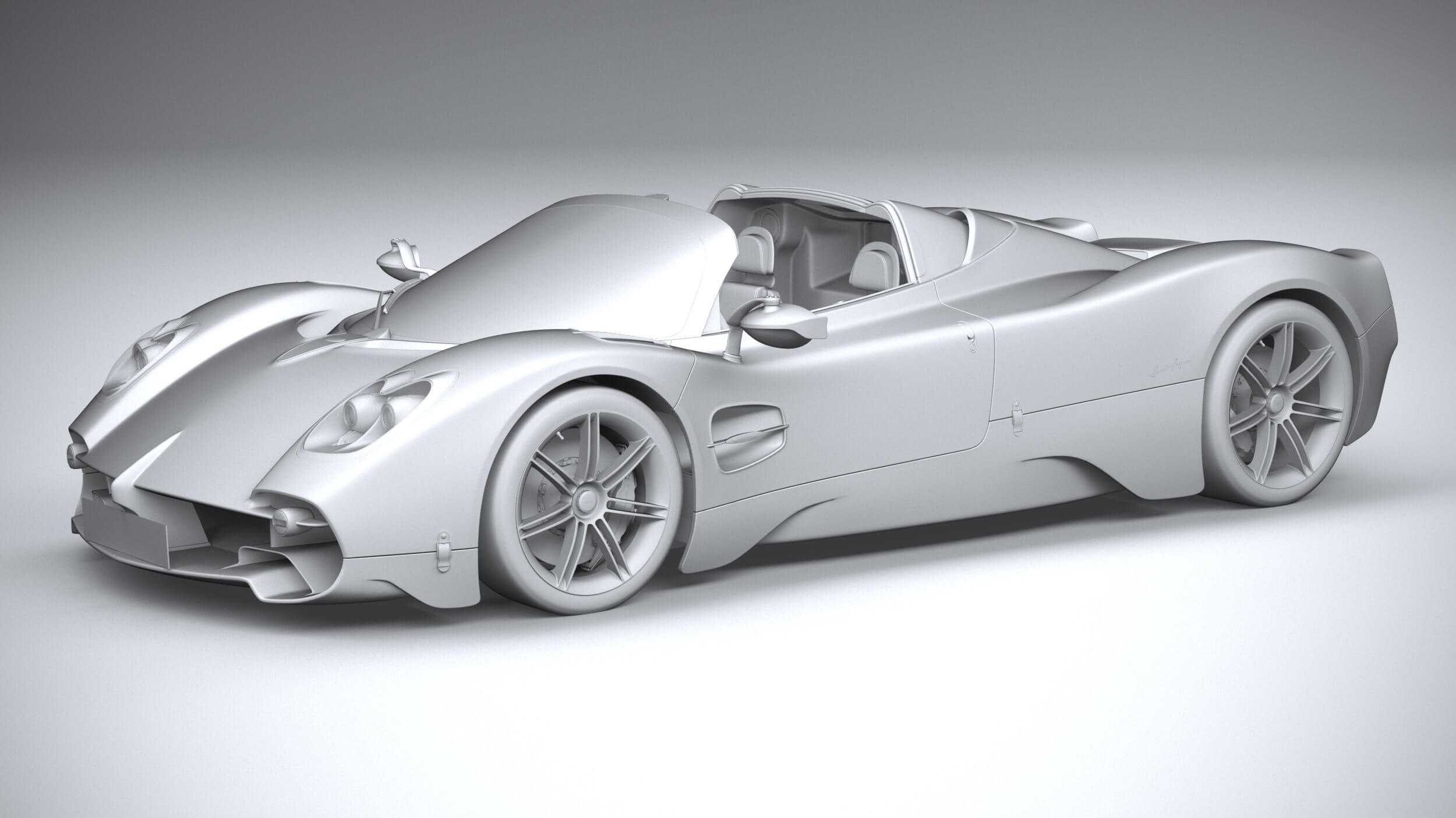 Pagani Utopia Roadster 2025 - 3D Model by SQUIR