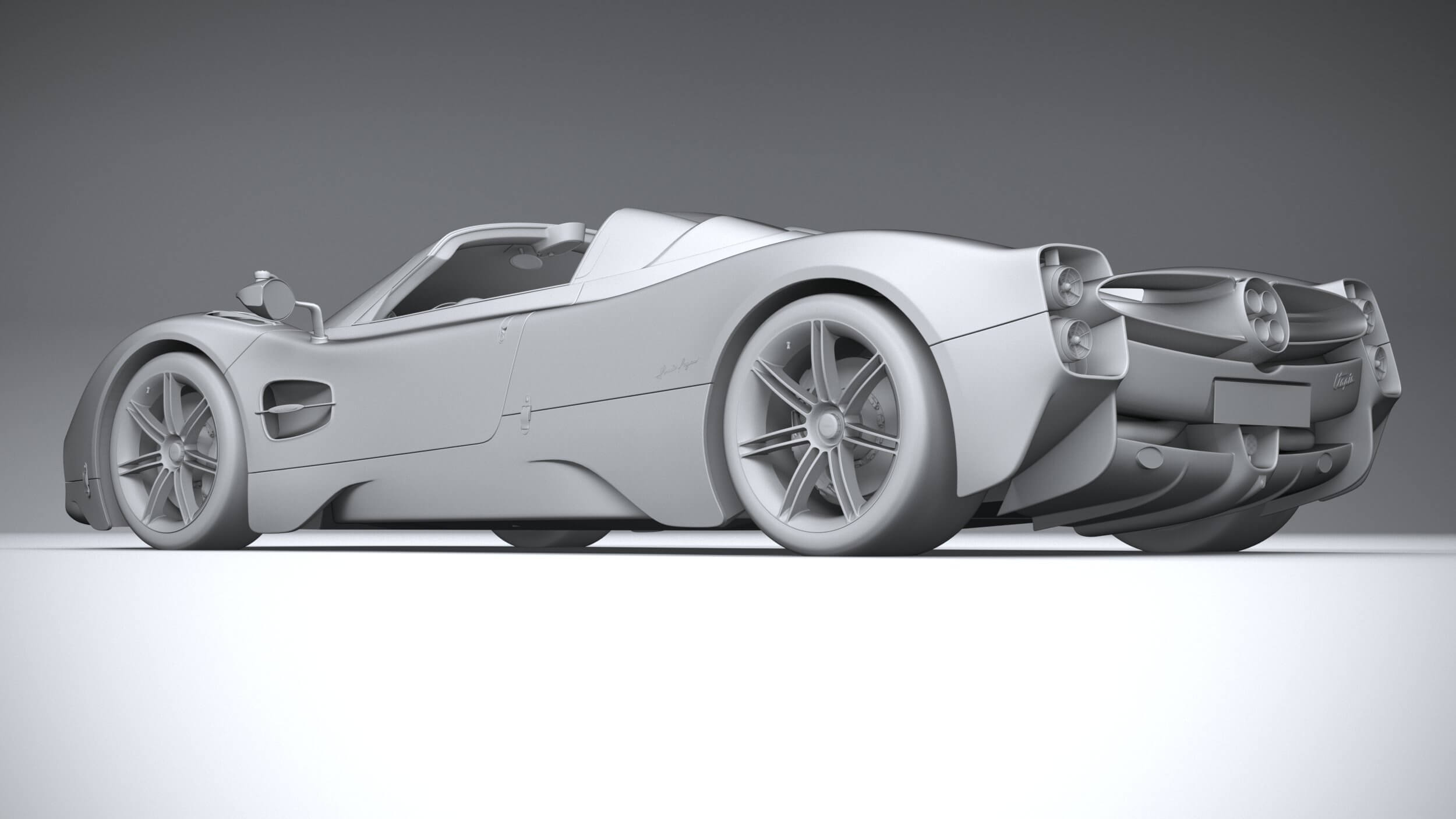 Pagani Utopia Roadster 2025 - 3D Model by SQUIR