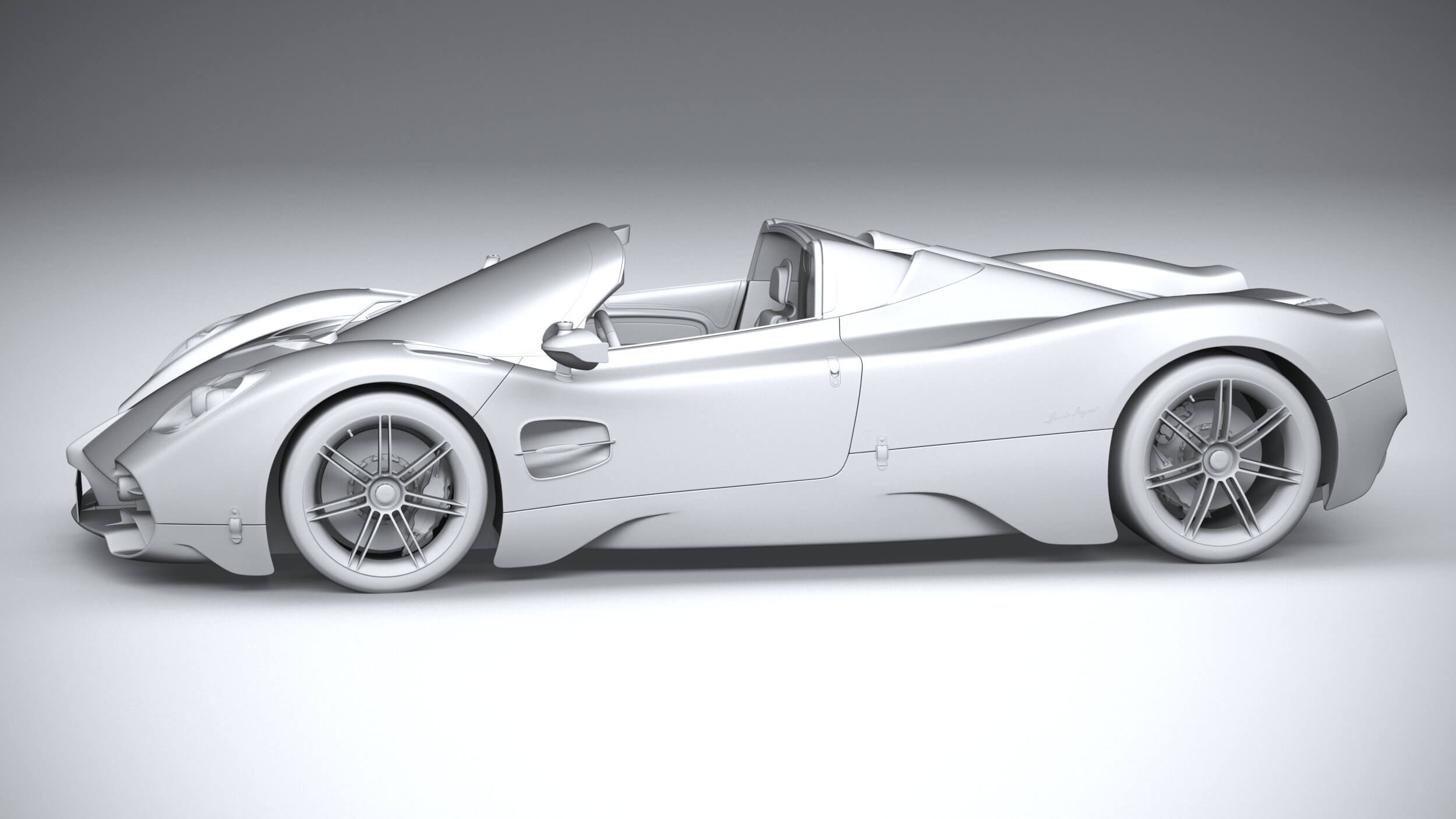 Pagani Utopia Roadster 2025 - 3D Model by SQUIR