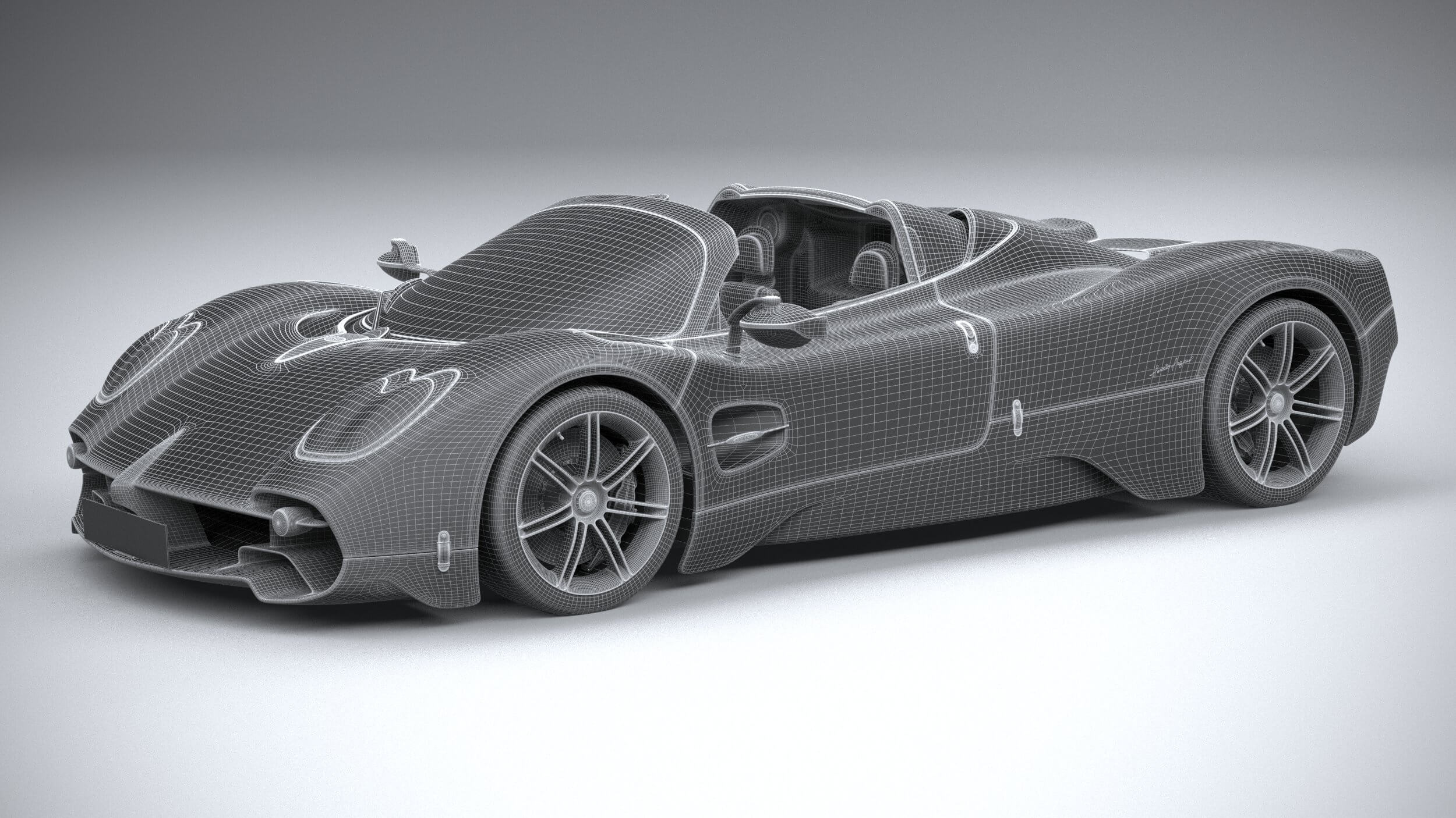 Pagani Utopia Roadster 2025 - 3D Model by SQUIR