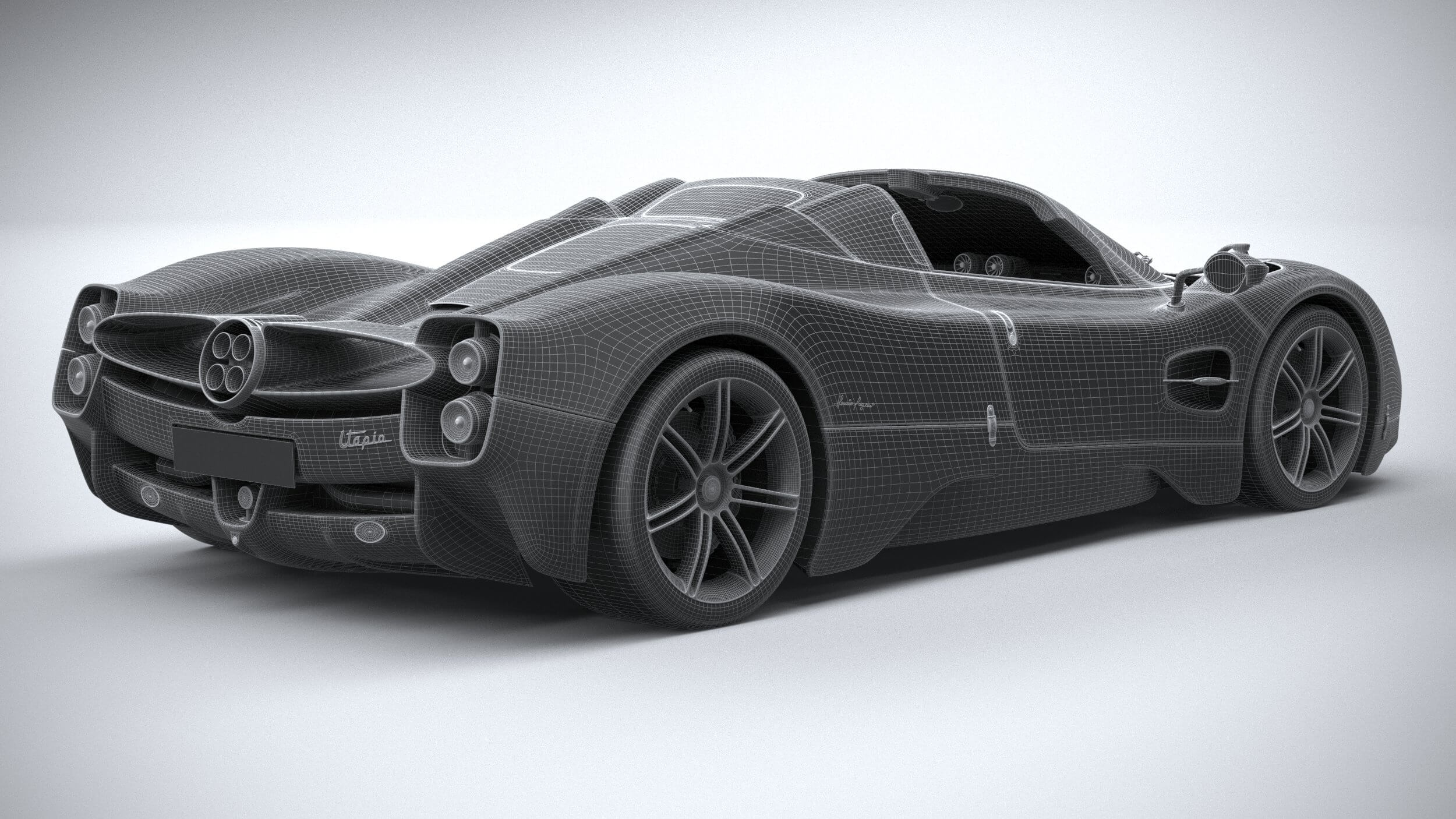 Pagani Utopia Roadster 2025 - 3D Model by SQUIR