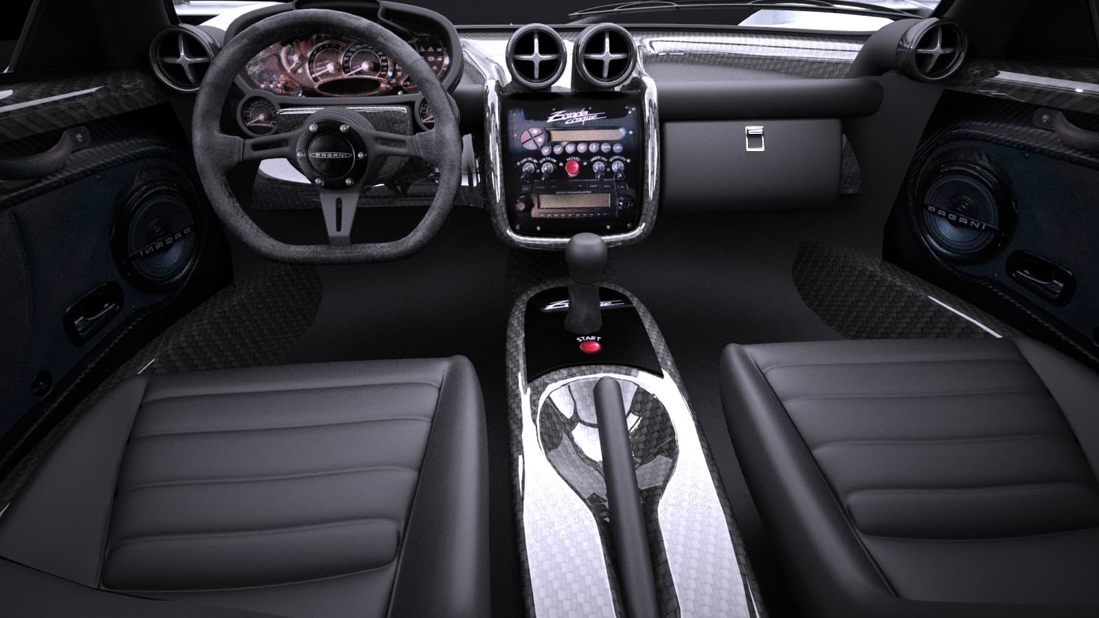 Pagani Zonda F 2010 (V-Ray) 3D Model by SQUIR