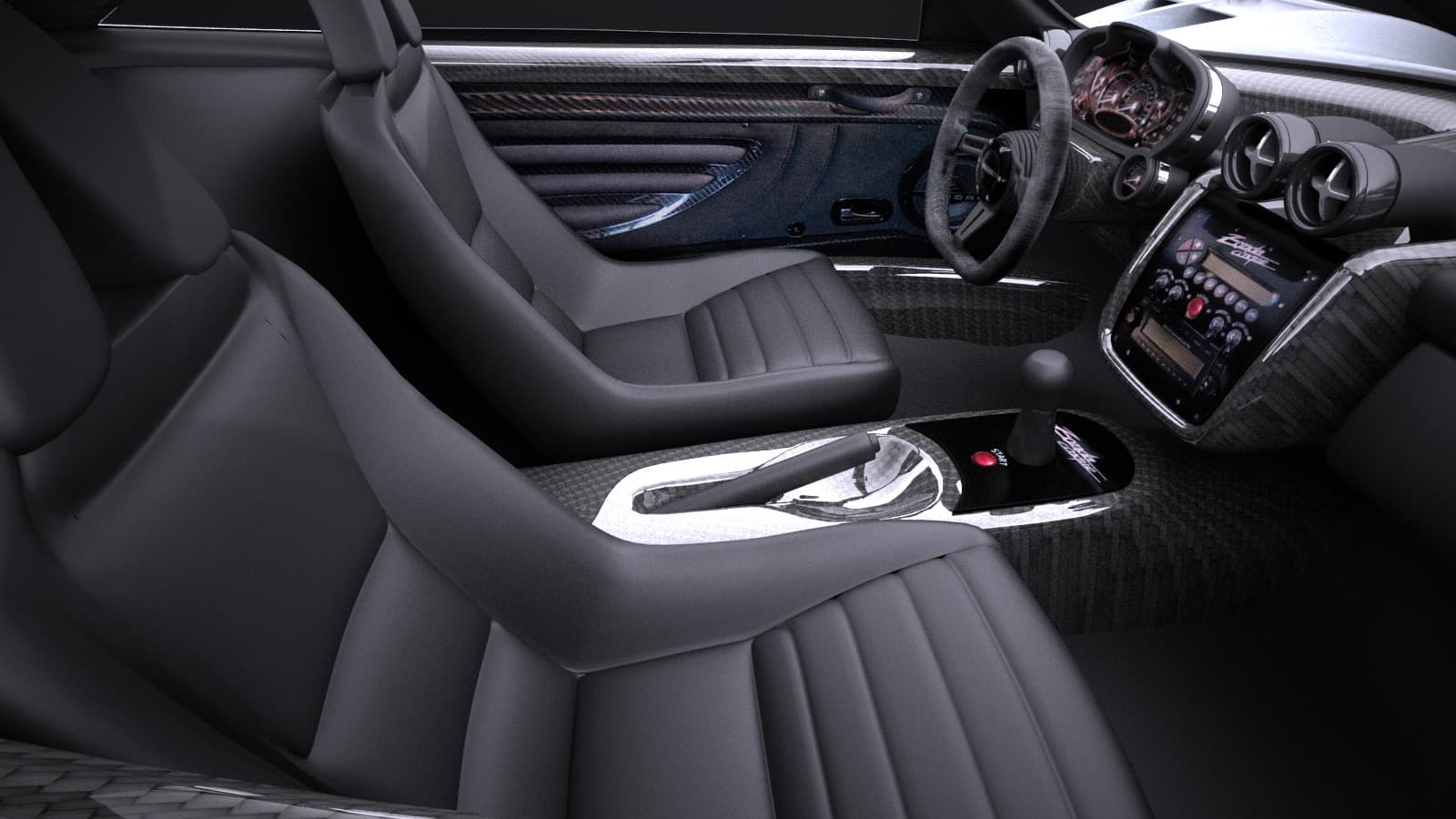 Pagani Zonda F 2010 (V-Ray) 3D Model by SQUIR