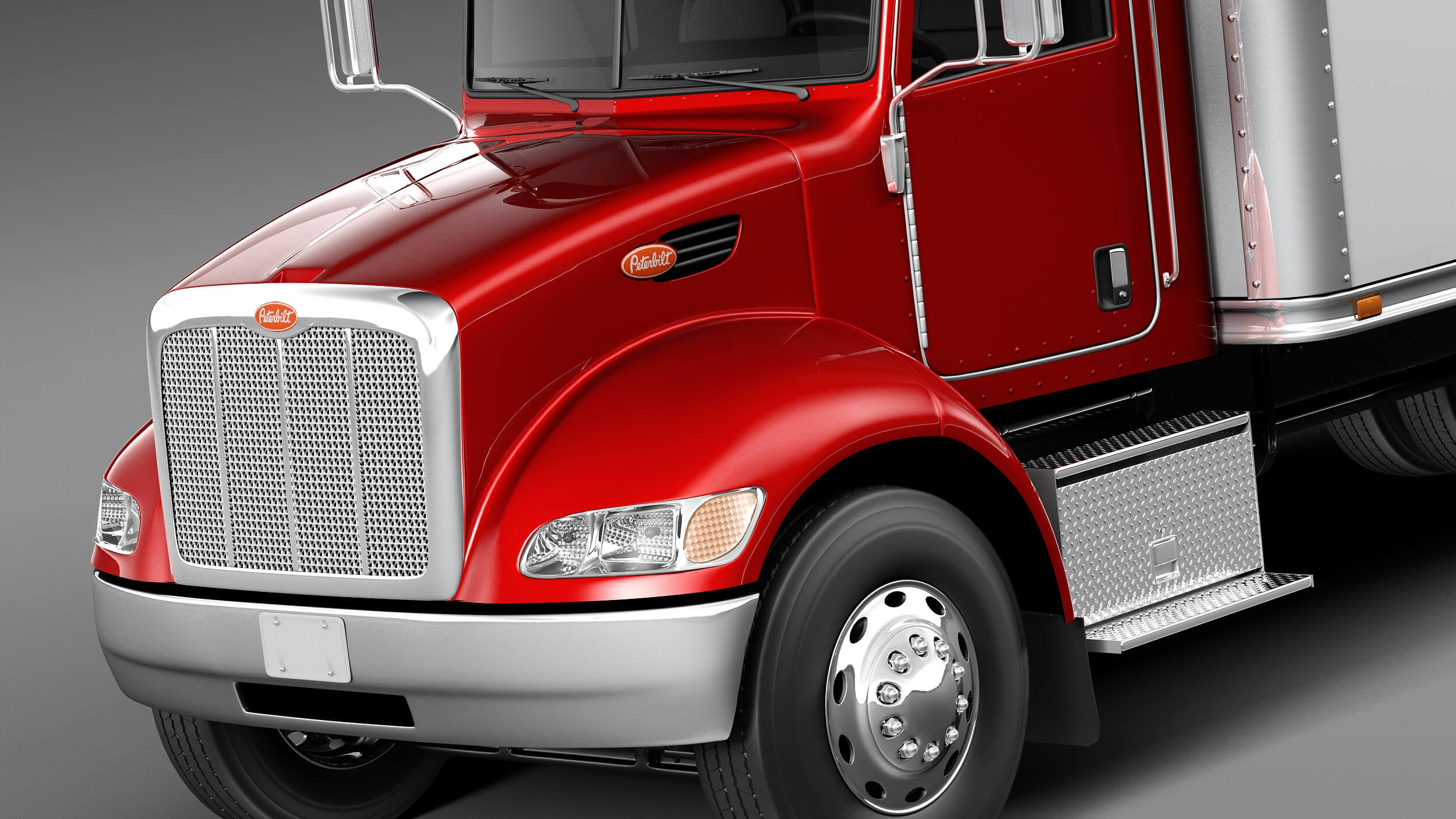 Peterbilt 337 Box 2015 - 3D Model by SQUIR