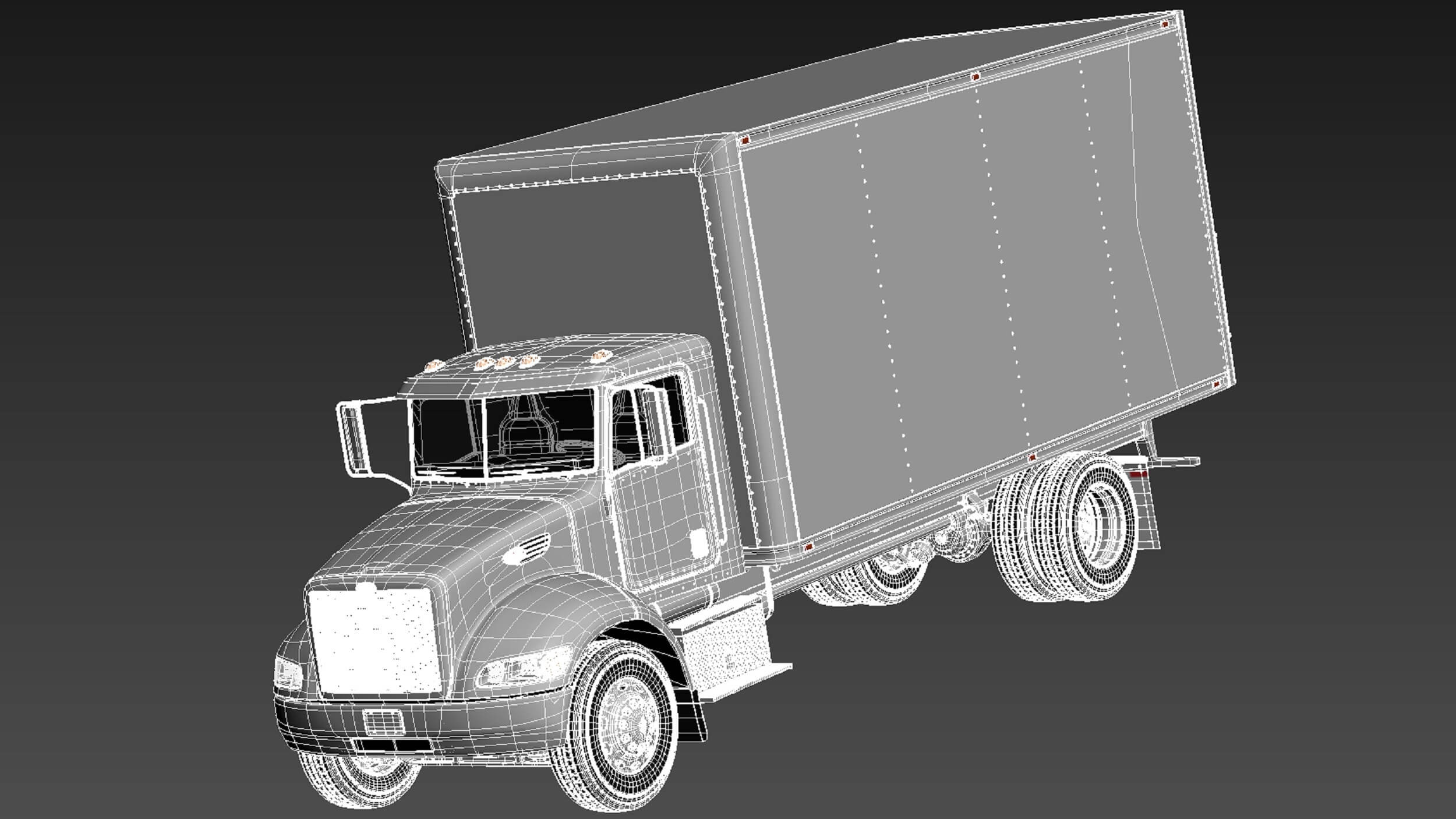 Peterbilt 337 Box 2015 - 3D Model by SQUIR