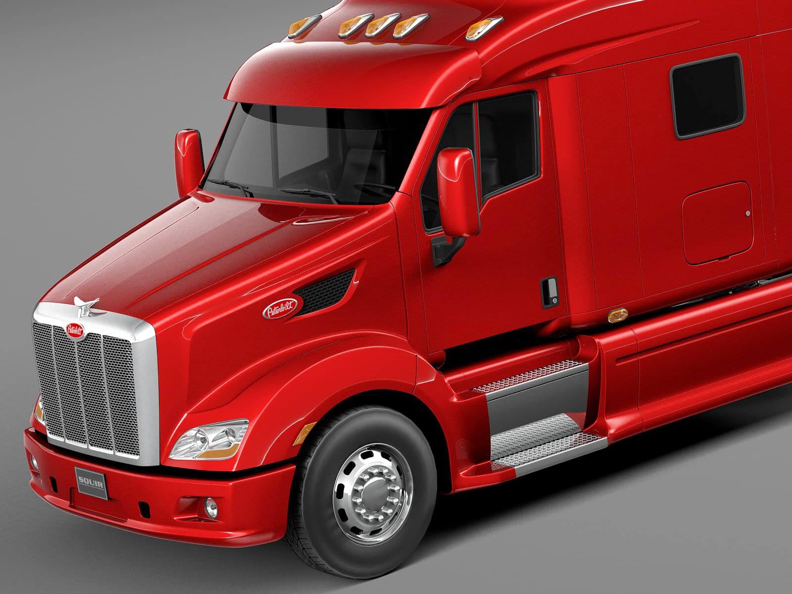 Peterbilt 587 2015 With Trailer - 3D Model by SQUIR