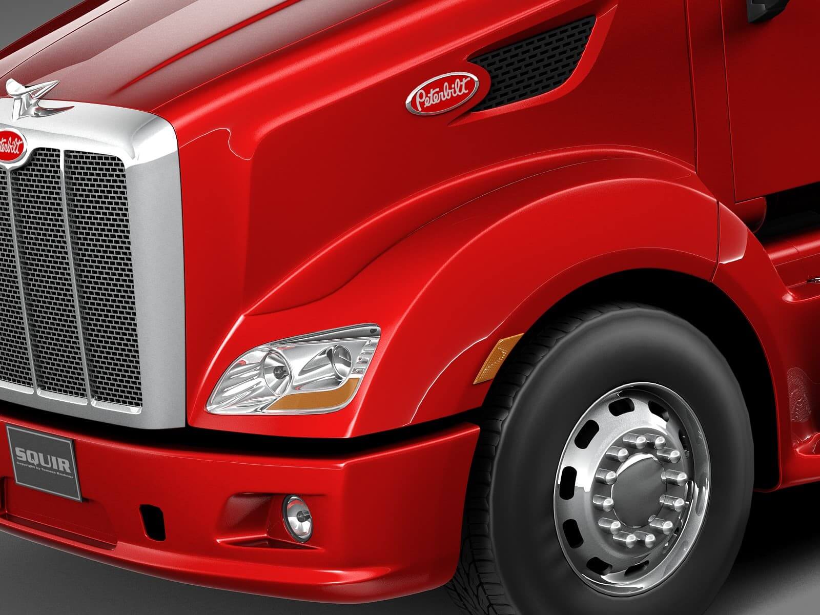 Peterbilt 587 2015 - 3D Model by SQUIR