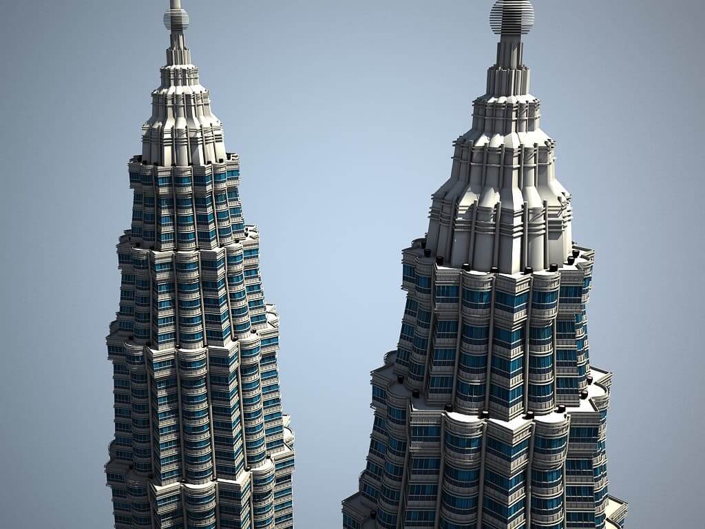 Petronas Towers - 3D Model by SQUIR