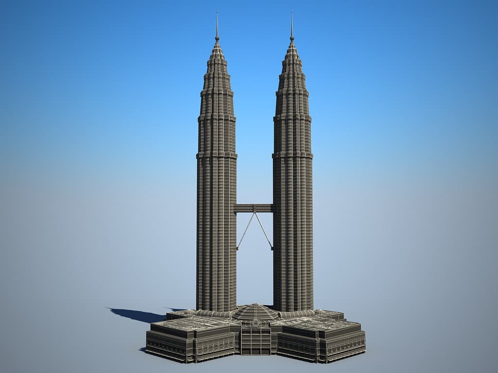 Petronas Towers - 3D Model by SQUIR