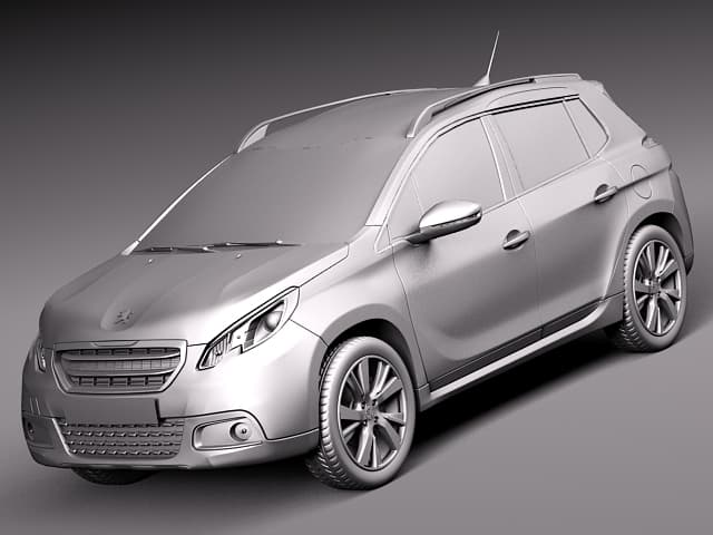 Peugeot 2008 2014 - 3D Model by SQUIR