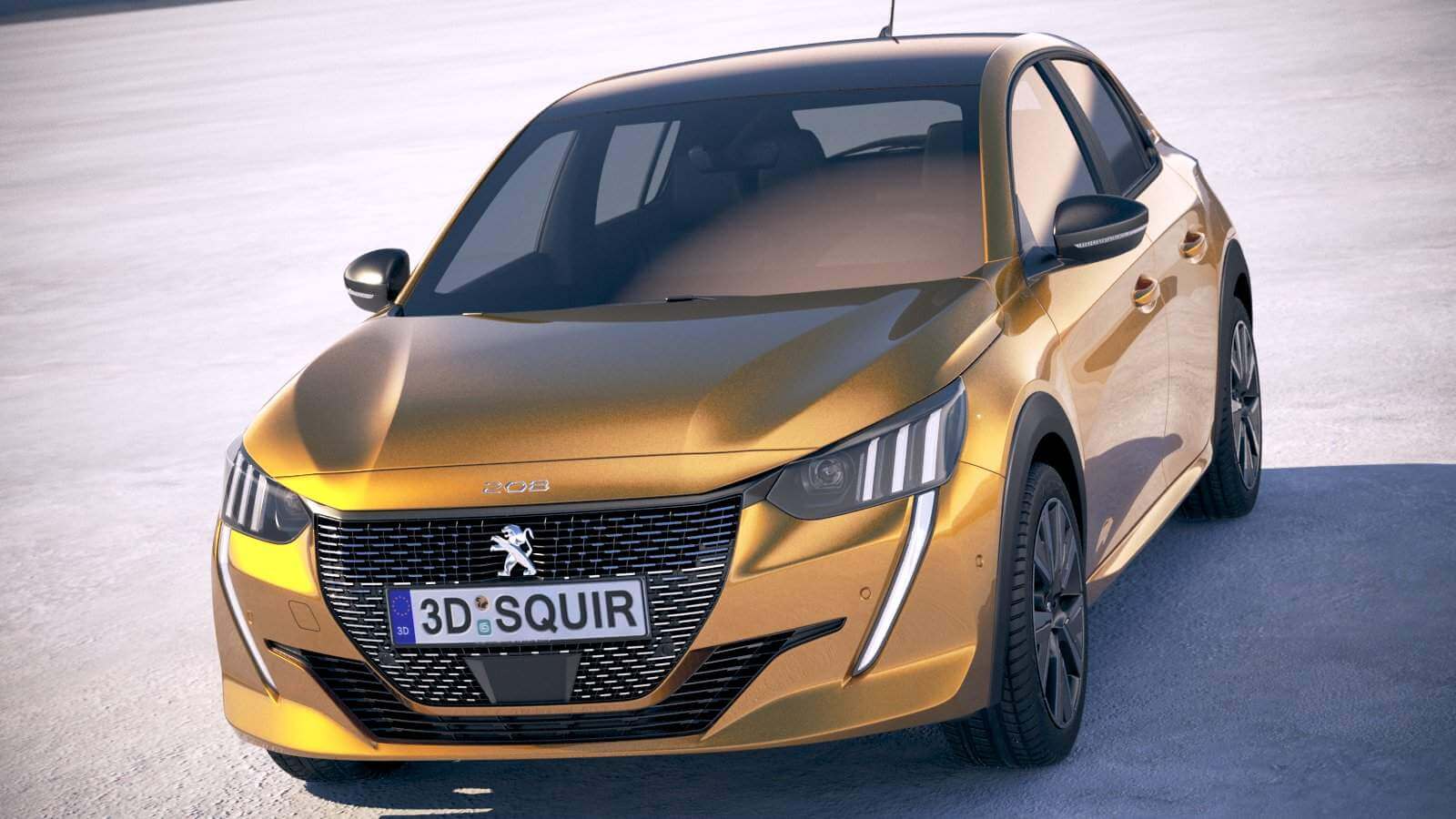 Peugeot 208 2020 - 3D Model by SQUIR