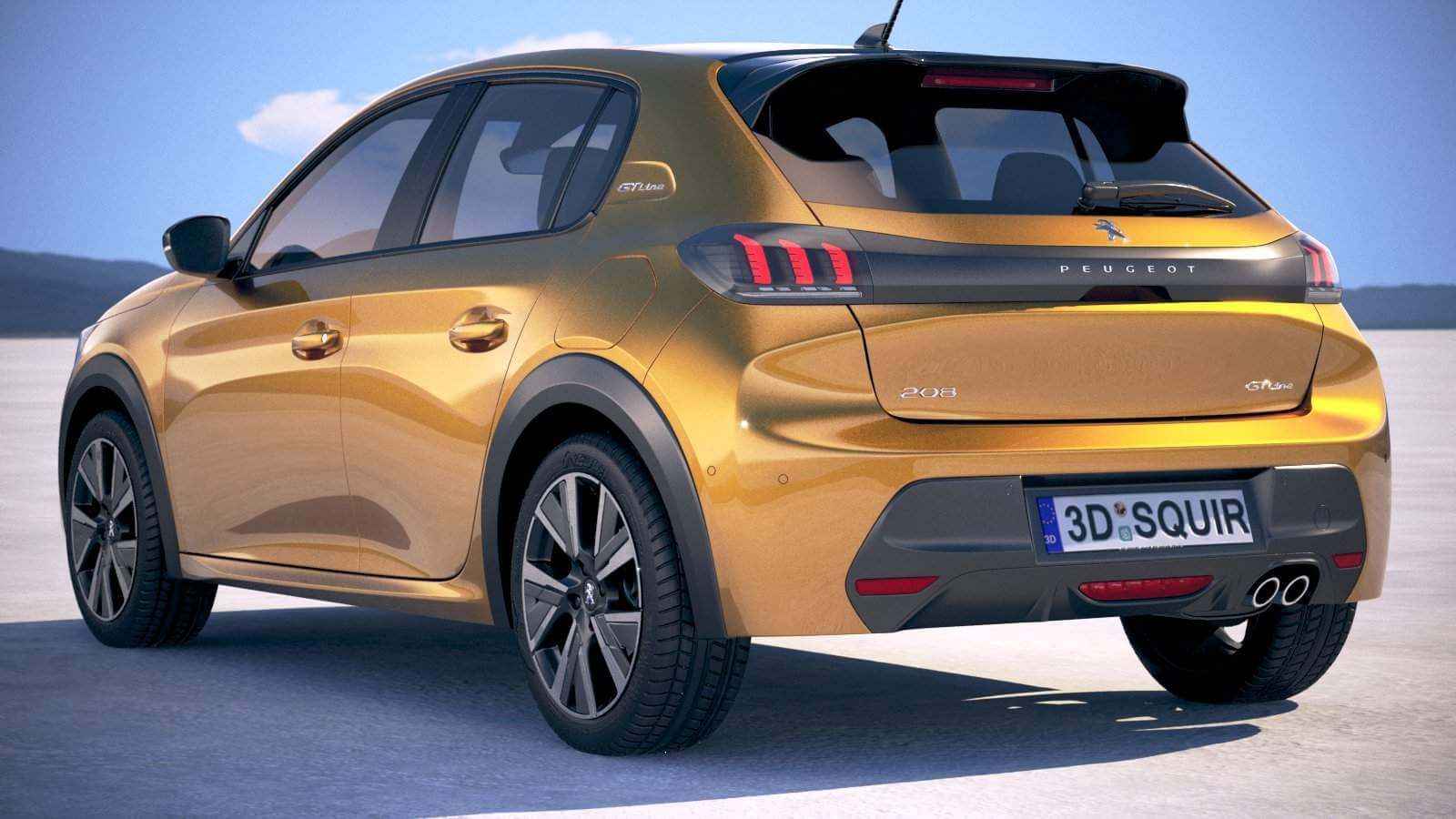 Peugeot 208 2020 - 3D Model by SQUIR