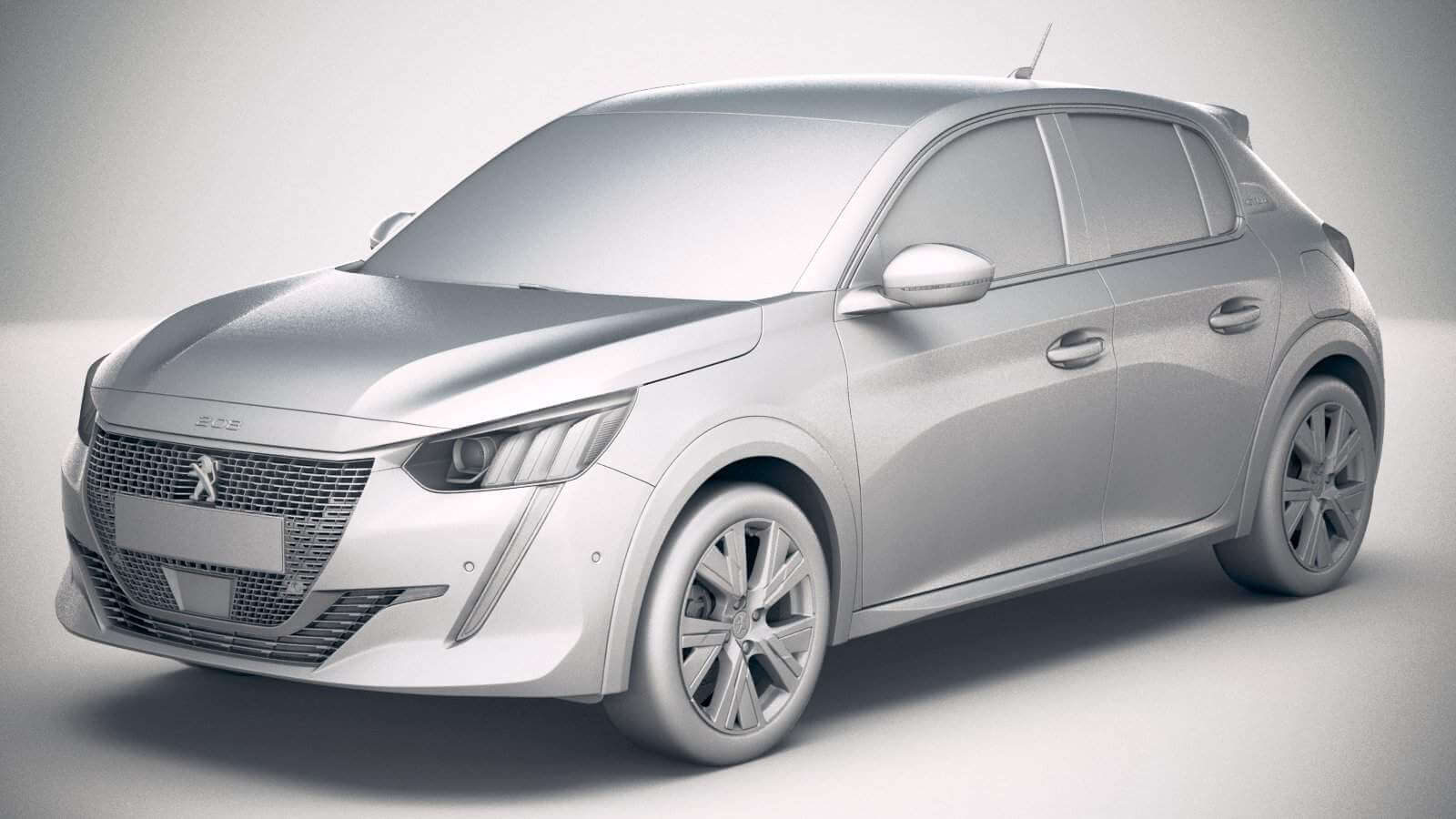 Peugeot 208 2020 - 3D Model by SQUIR