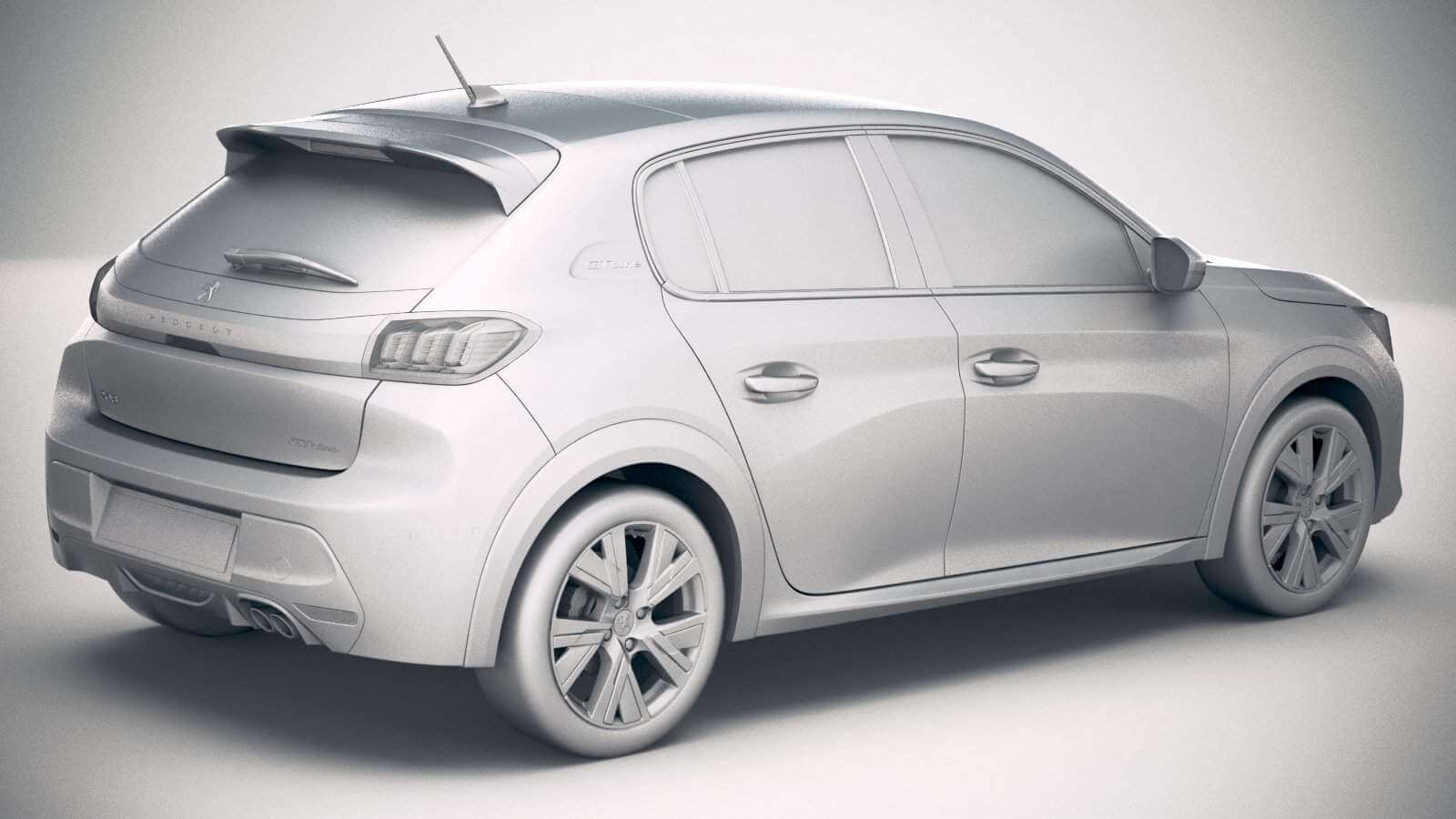 Peugeot 208 2020 - 3D Model by SQUIR