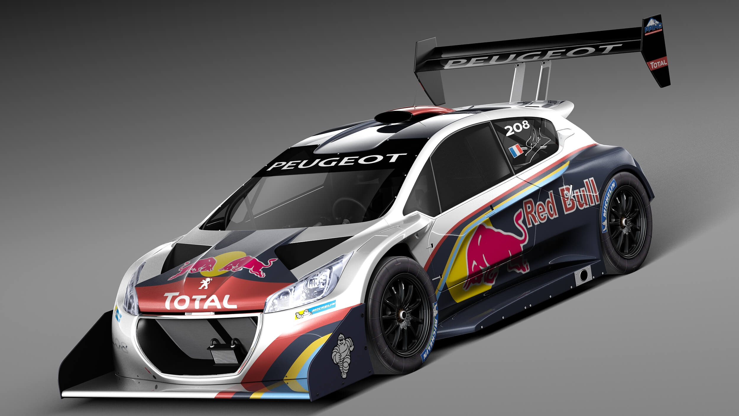 Peugeot 208 T16 Pikes Peak 2013 - 3D Model by SQUIR