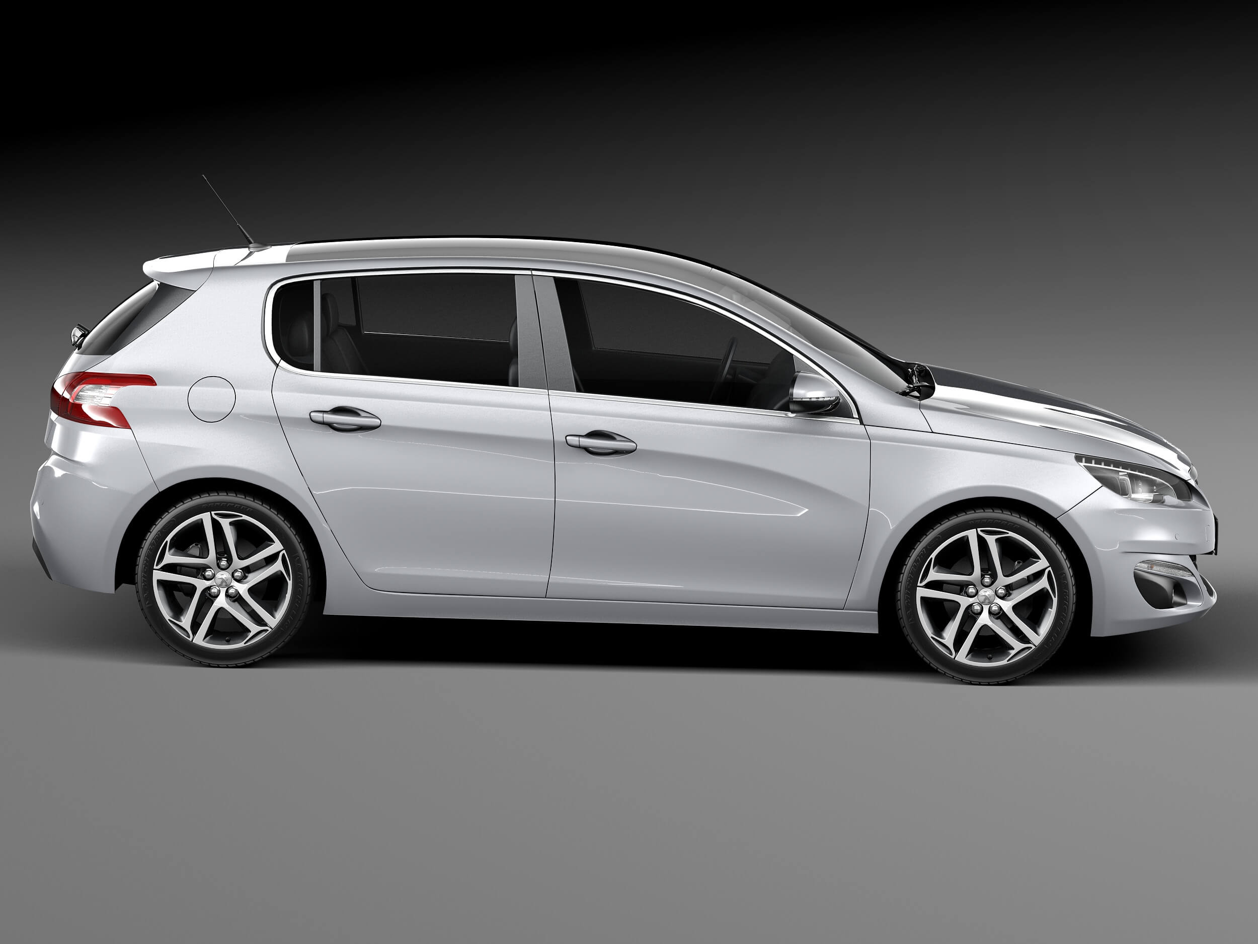 Peugeot 308 2014 - 3D Model by SQUIR