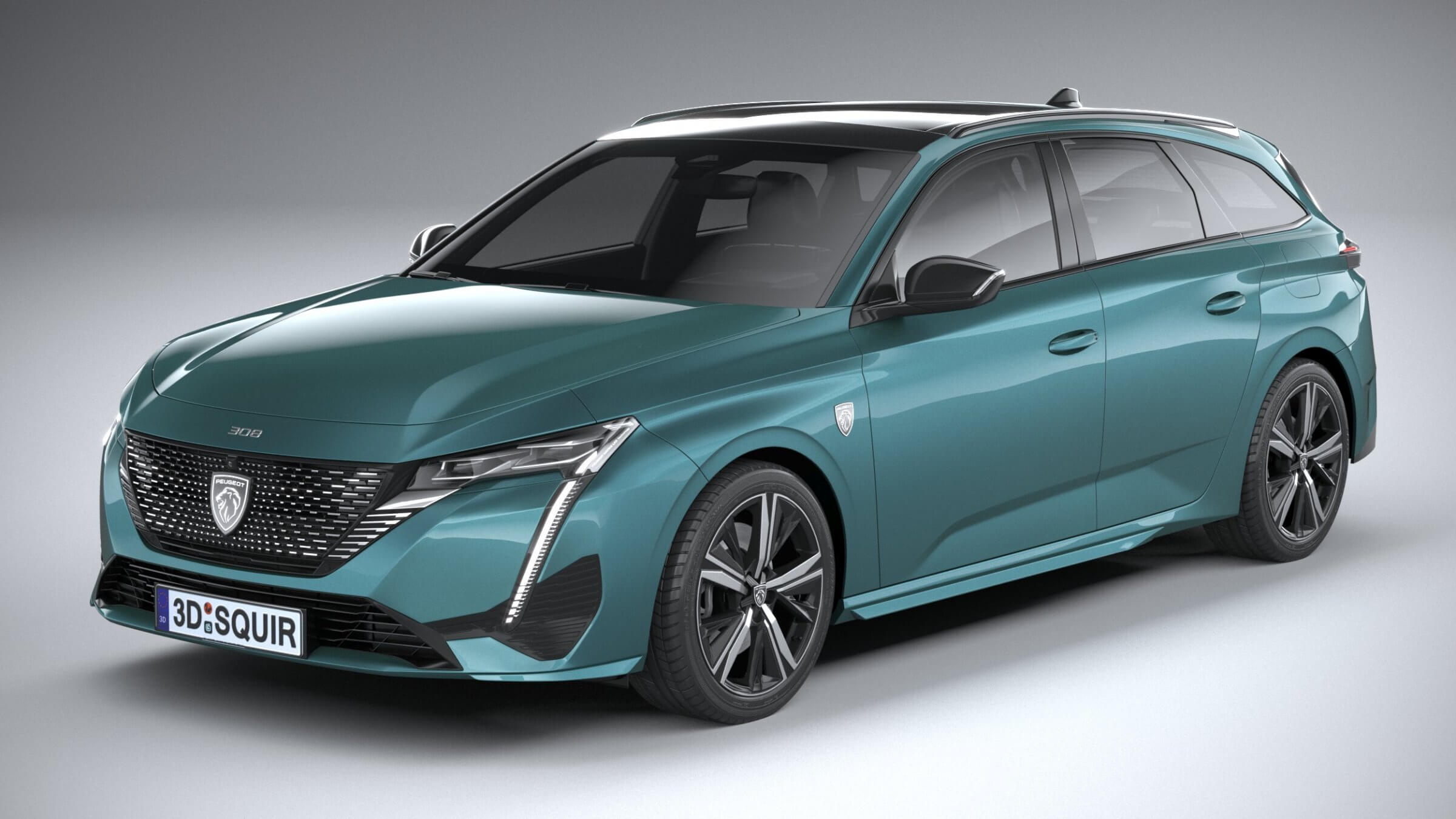 Peugeot 308 SW 2022 - 3D Model by SQUIR